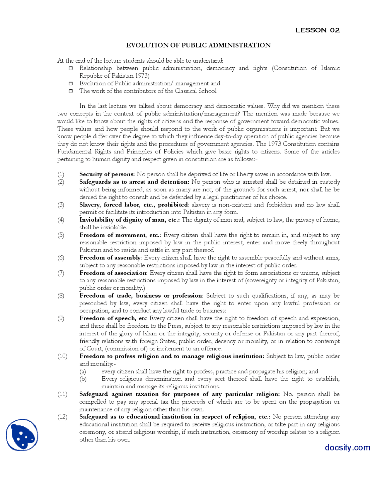 Evalution Of Public Administration Introduction To Public