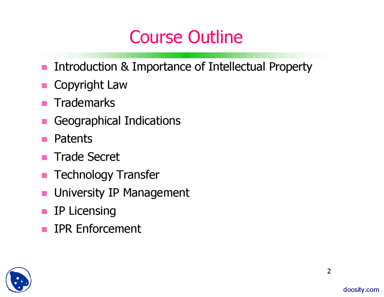 Introduction and Importance of Intellectual Property - Docsity