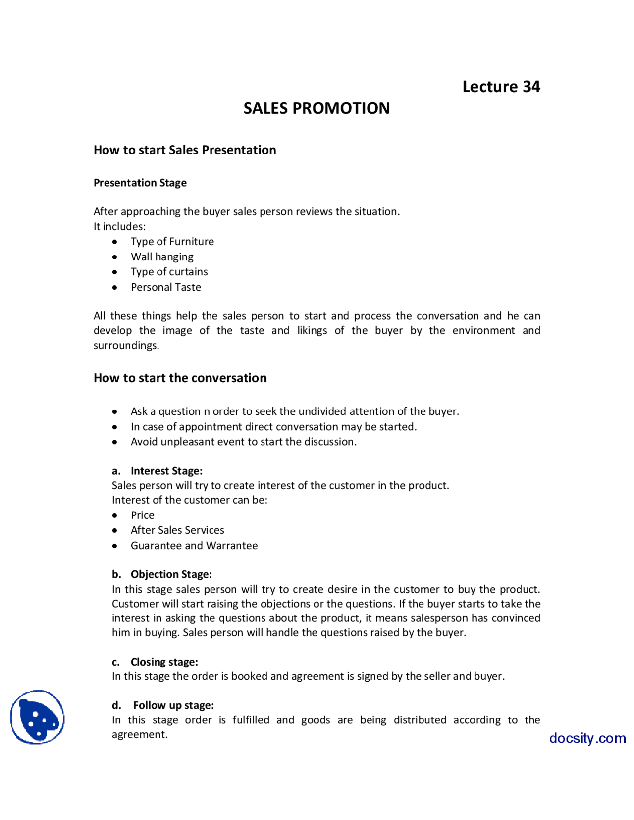 Sales Promotion Introduction To Business Lecture Handout Docsity