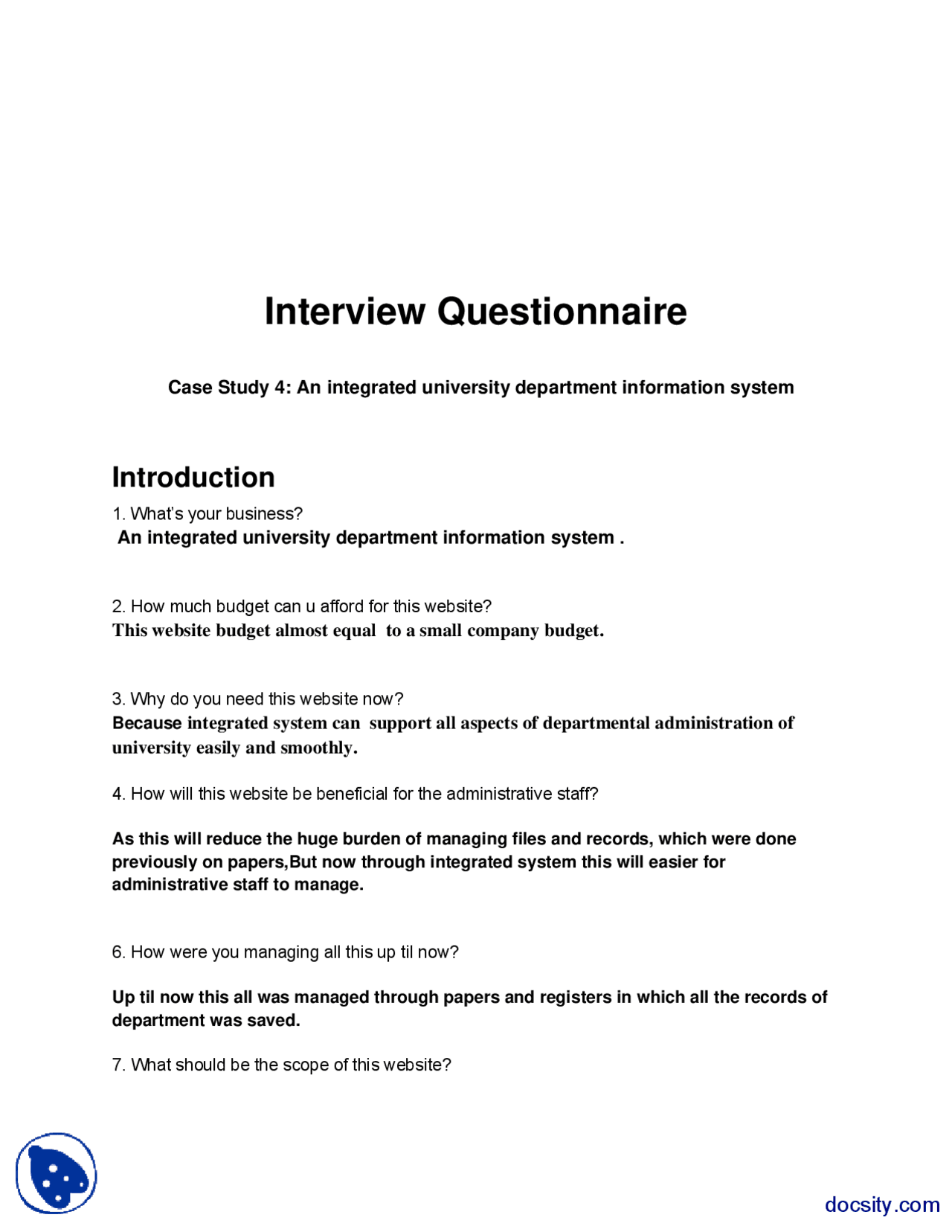 Medical Receptionist Part 9 Software Engineering Assignment And