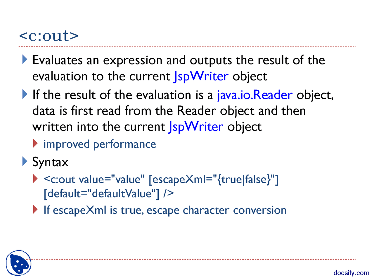 JSP Standard Tag Library Part 3-Java Programming-Lecture Slides - Docsity