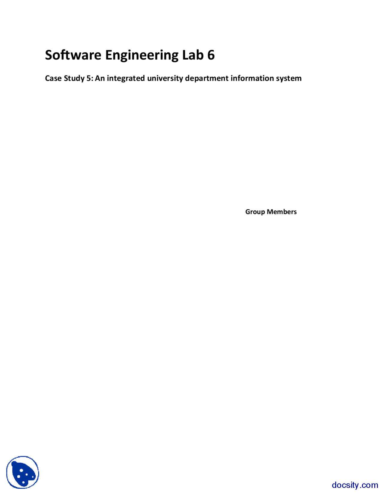 Medical Receptionist Part 7 Software Engineering Assignment And Solution Docsity
