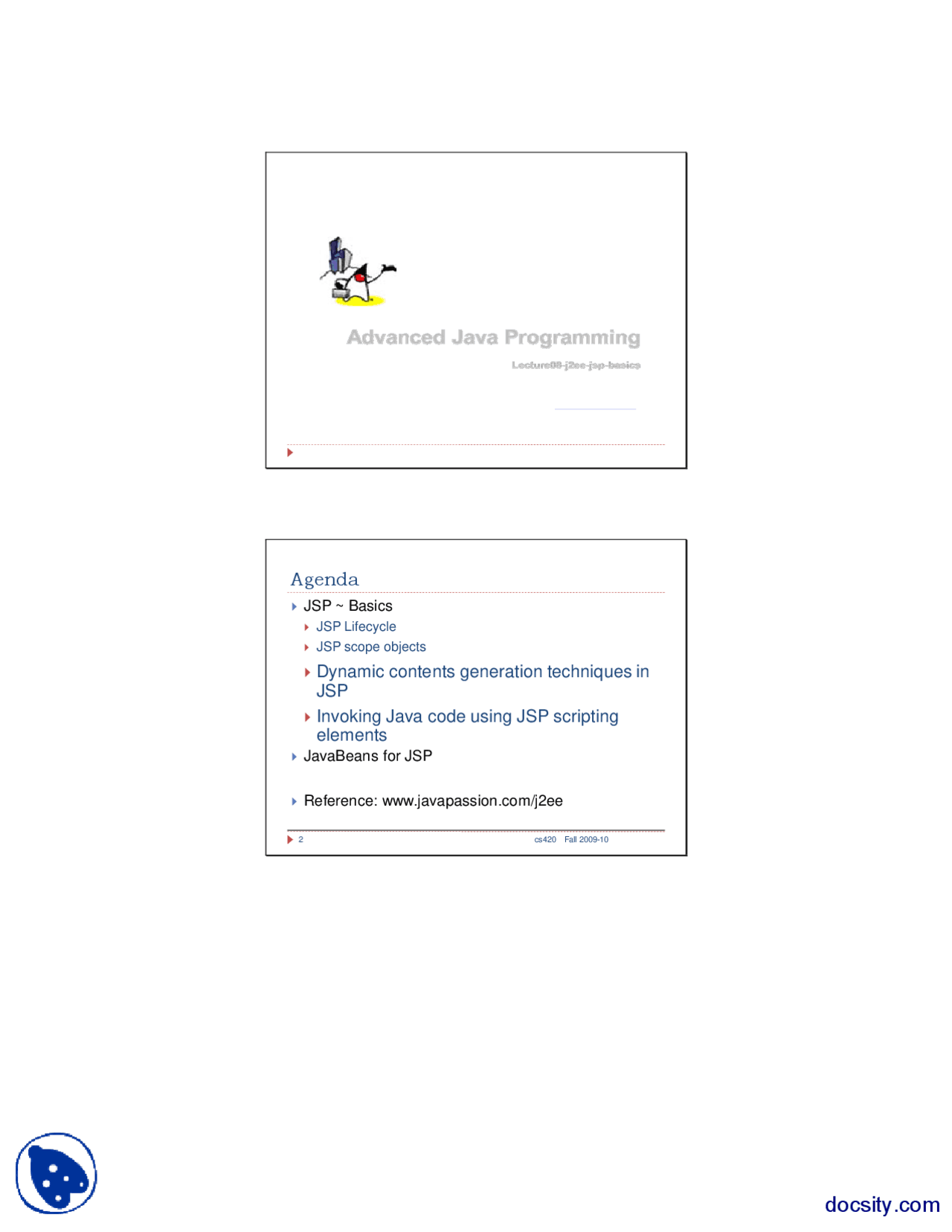 Jsp Basics Java Programming Lecture Slides Docsity 8849