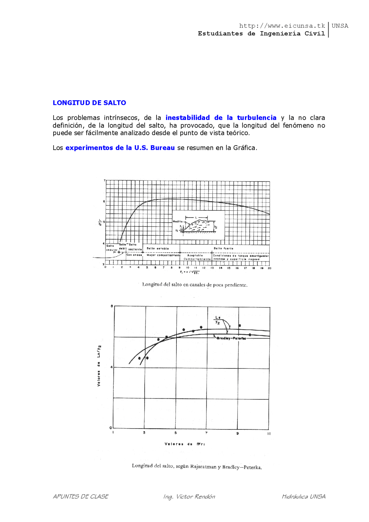 Salto Hidraulico Apuntes Hidrología Parte 8 Docsity