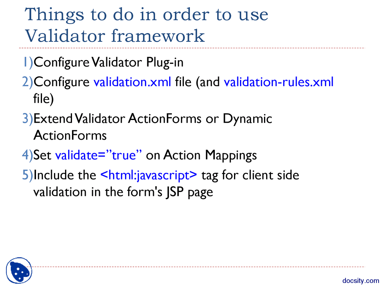 Struts Validation Framework Part 2 Introduction To Java Programming Lecture Slides Docsity