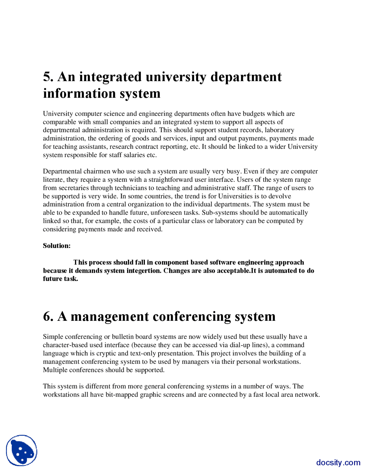 An Integrated University Department Part 1 Basics Of Software