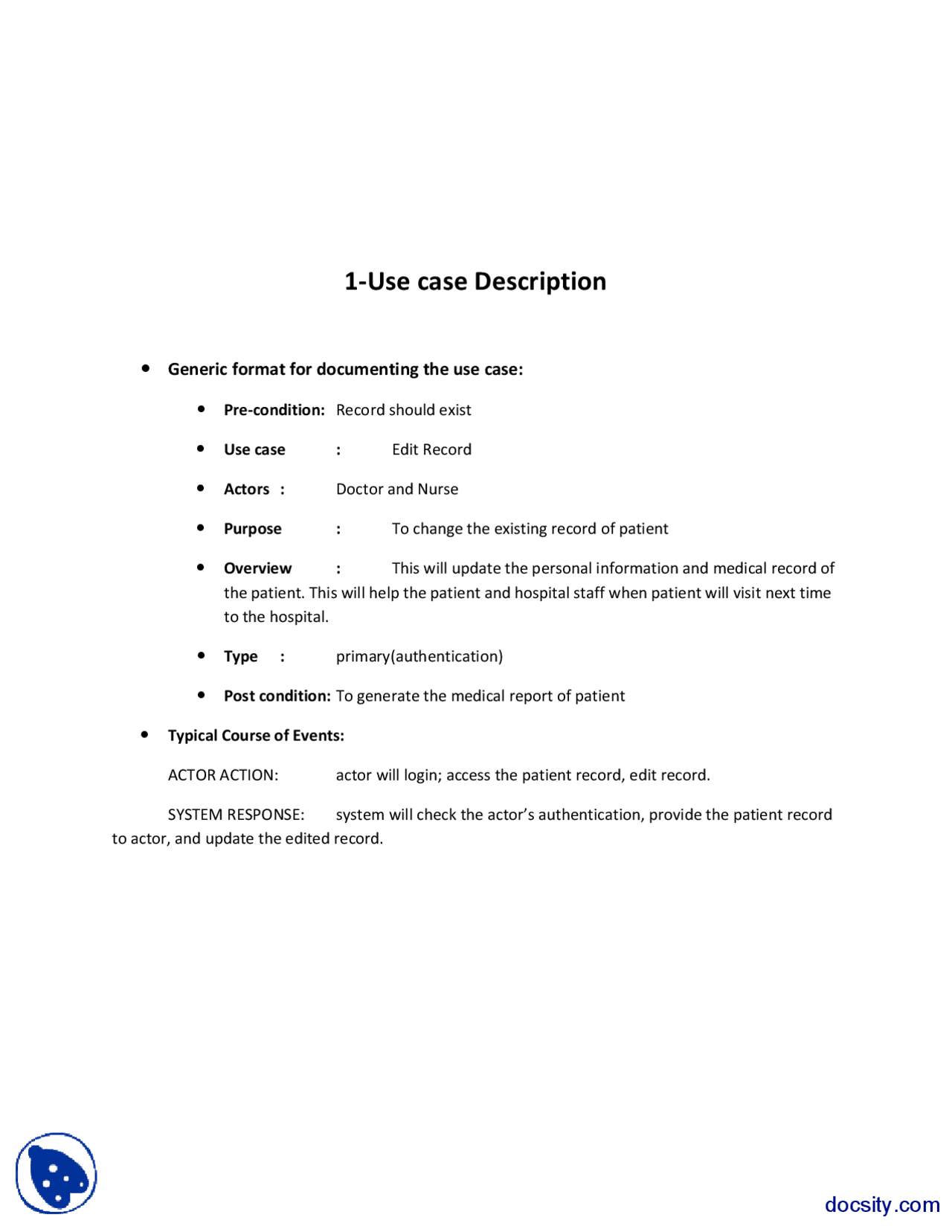 Edit Record-Introduction to Software Engineering-Assignment and Solution | Exercises Software ...