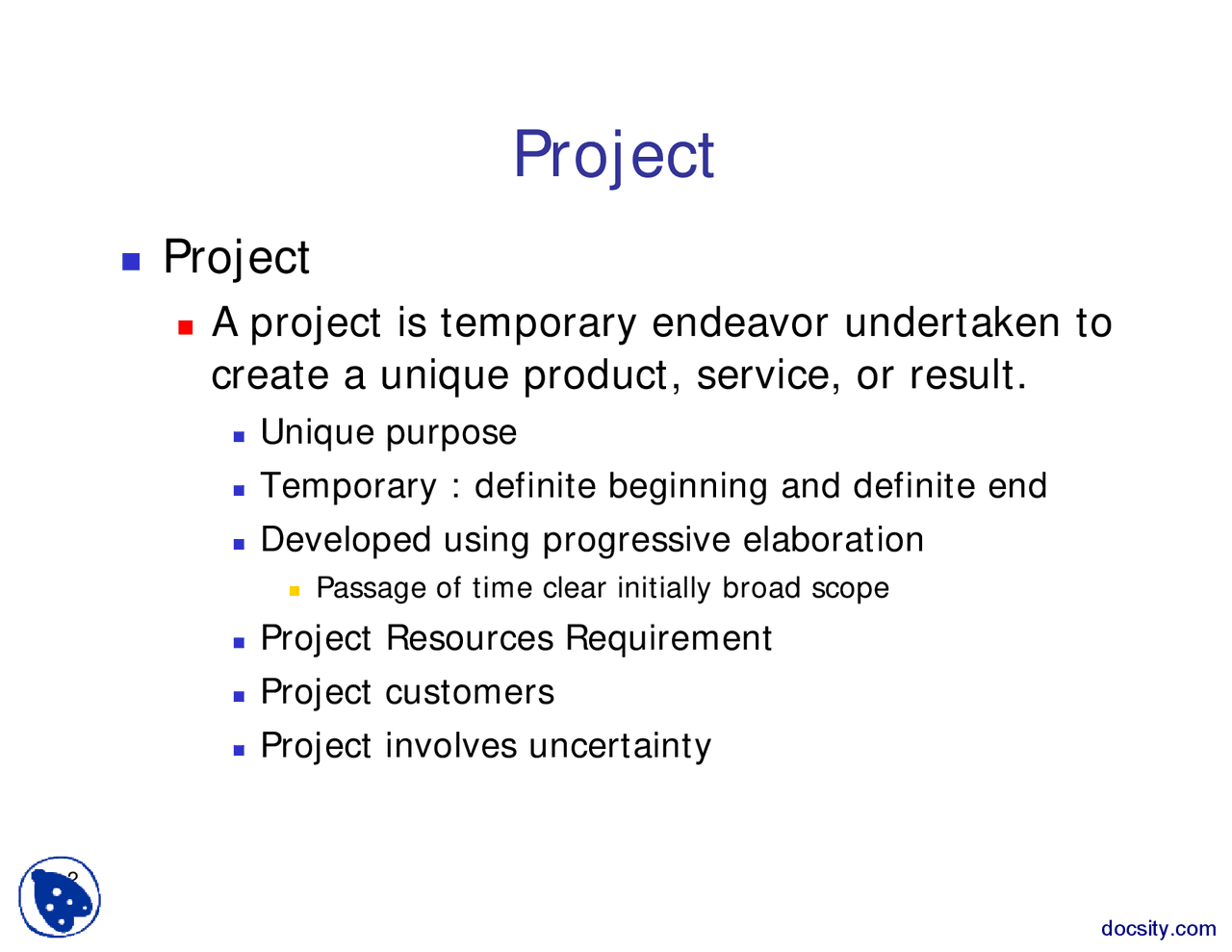 Introduction To Project Managment Software Project Managment Lecture