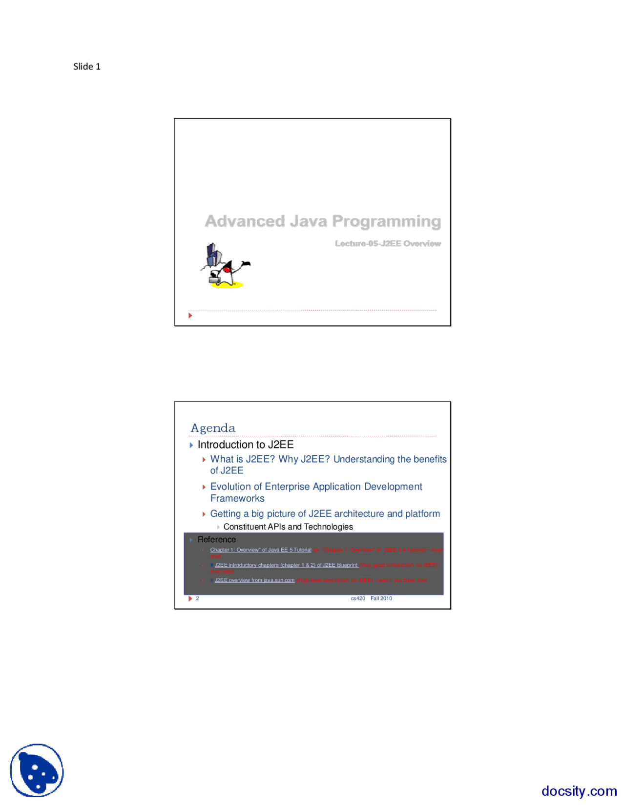 Introduction To J2ee Part 1 Introduction To Java Programming Lecture 3831
