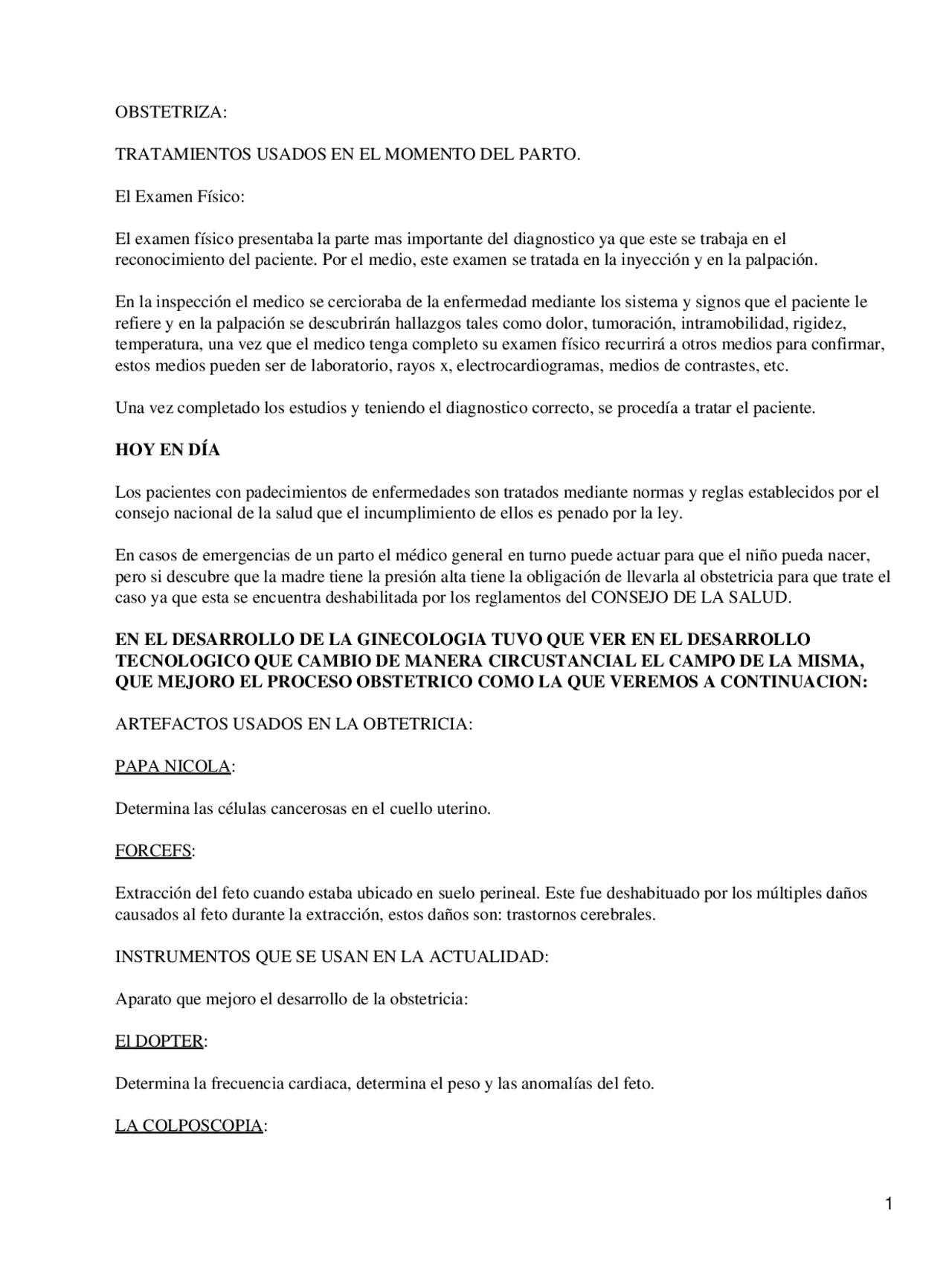 Obstetricia Apuntes Ciencias De La Salud Docsity
