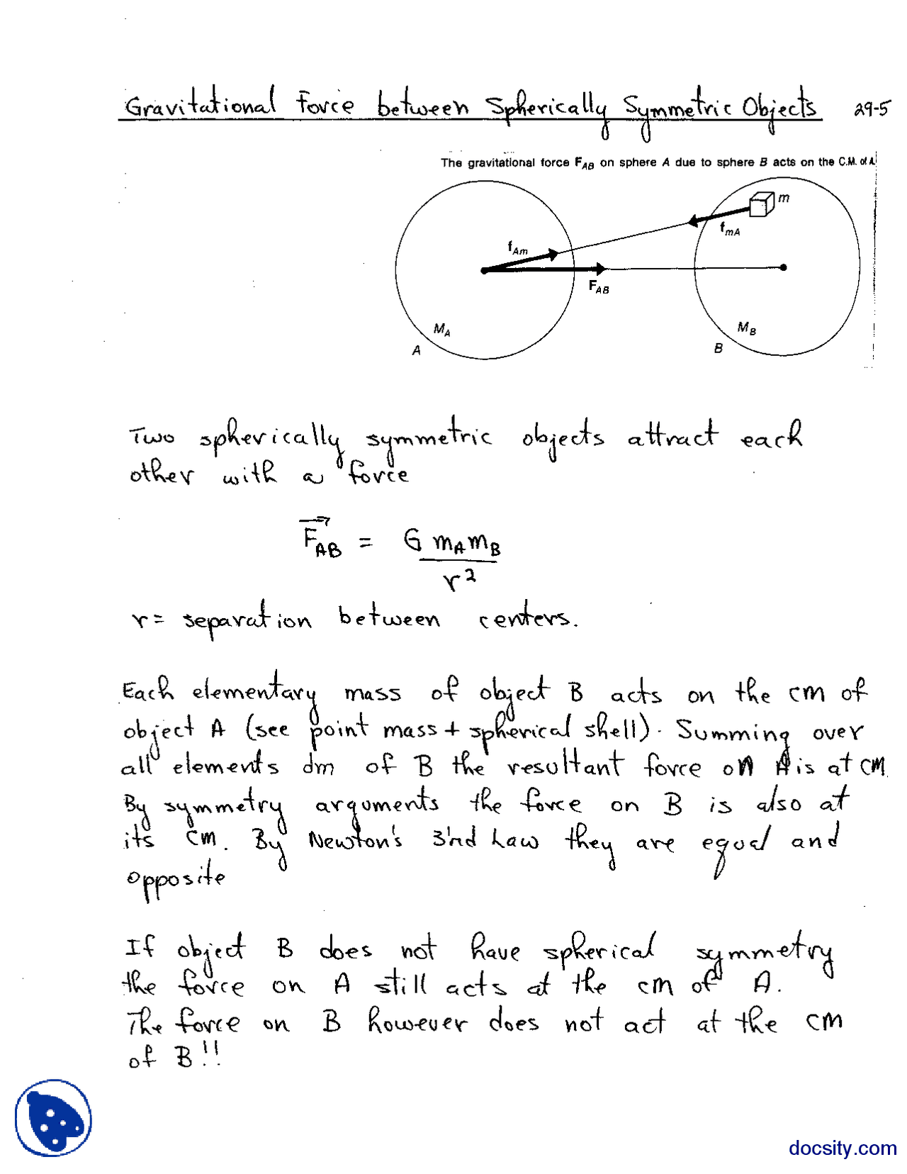 Symetric Objects-Physics-Lecture Notes | Study notes Physics | Docsity