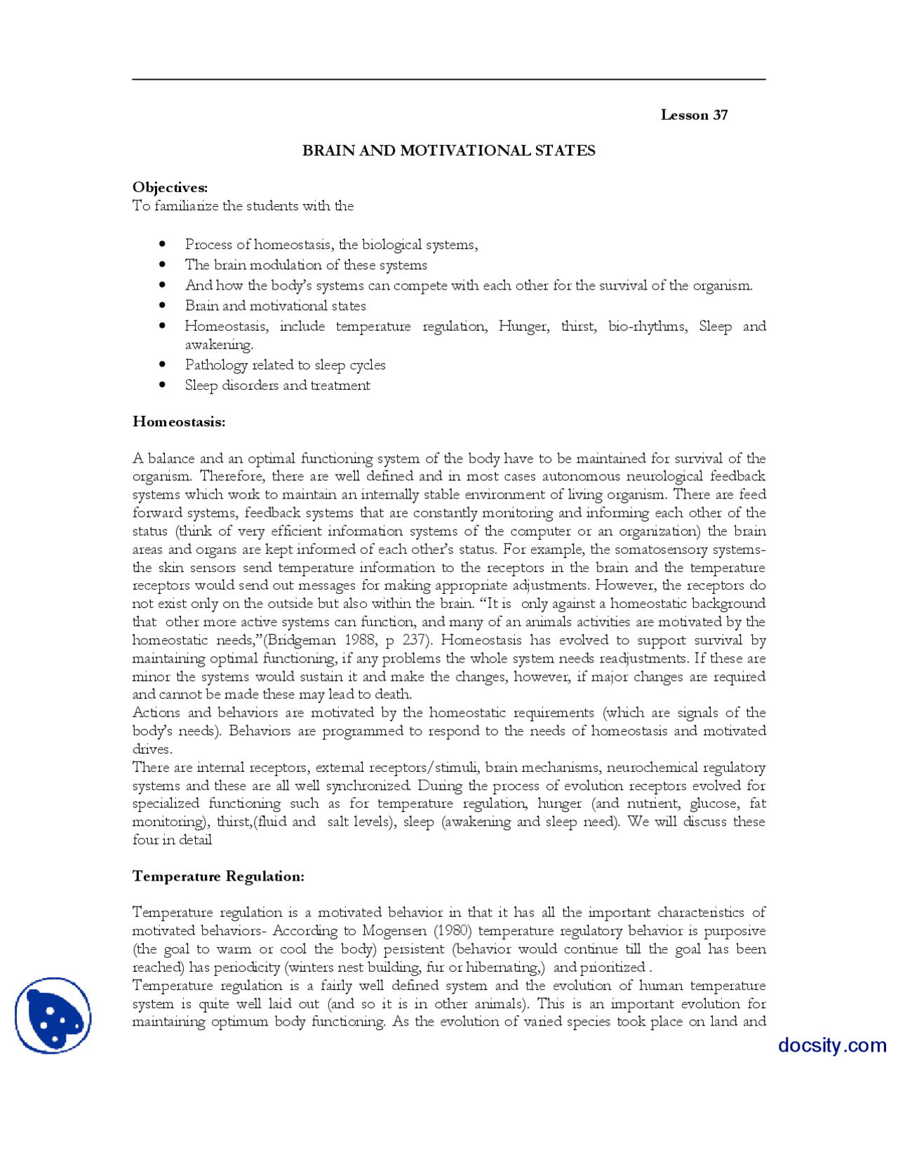 Basic Neuroanatomy 13 Neurological Basics Of Behaviour Handouts Docsity