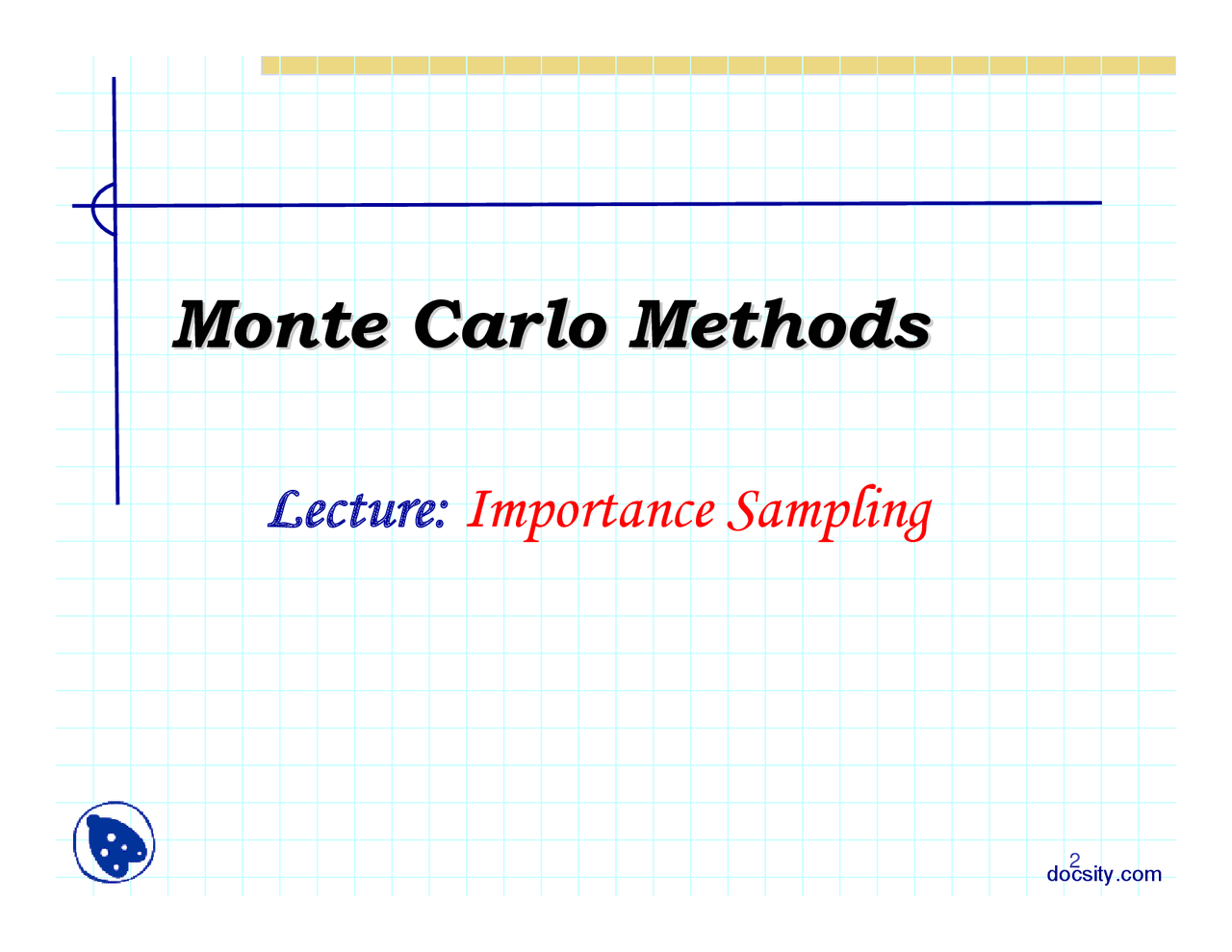 Importance Sampling Stochastic Process Lecture Slides Docsity