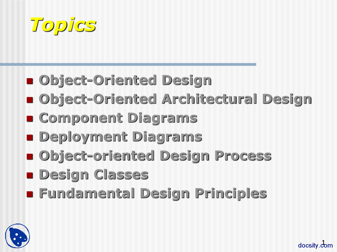Object Oriented Design Object Oriented Analysis And Design Lecture