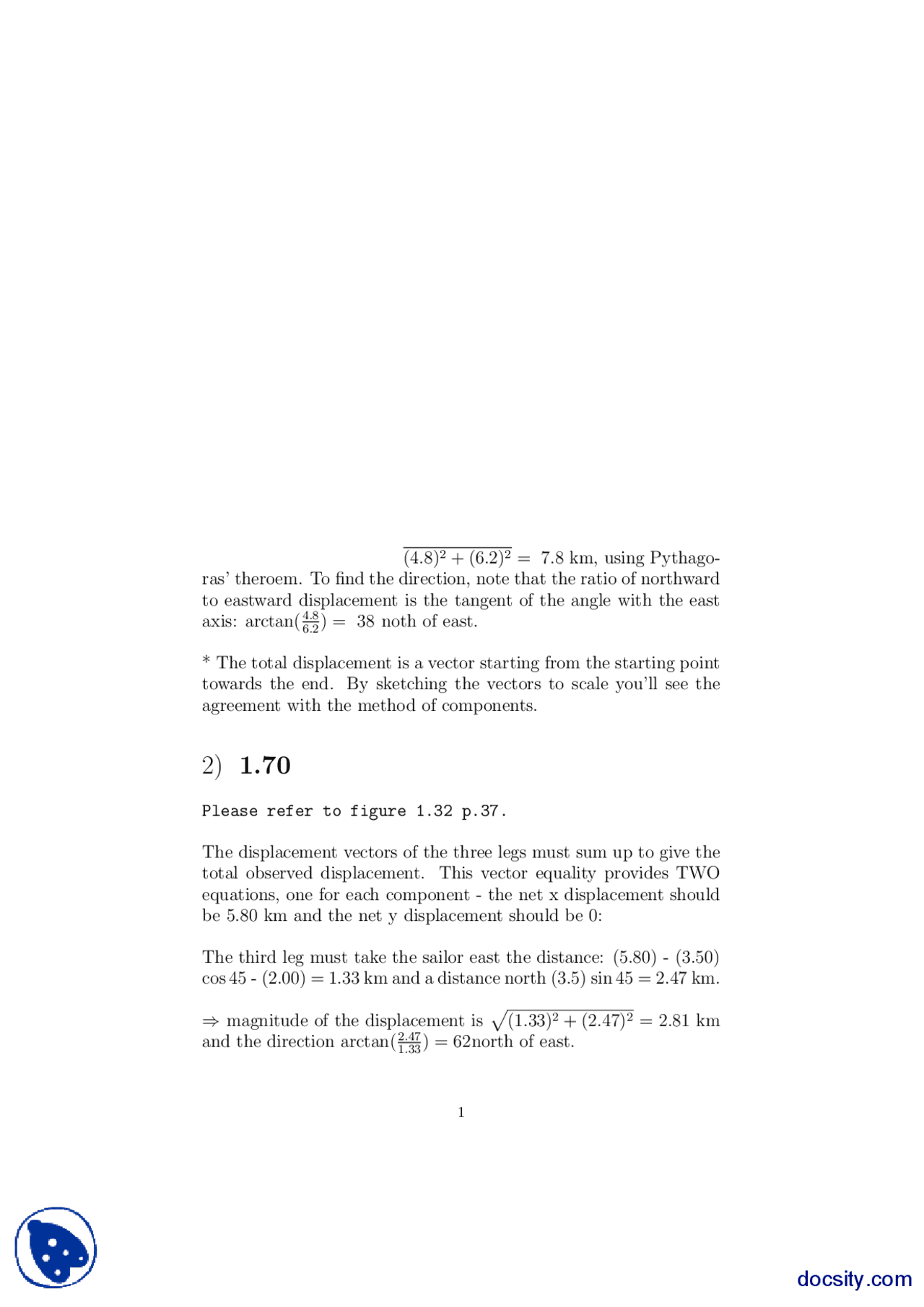 Pythagoras Theorem Physics Dynamics Forces And Momentum Assignment