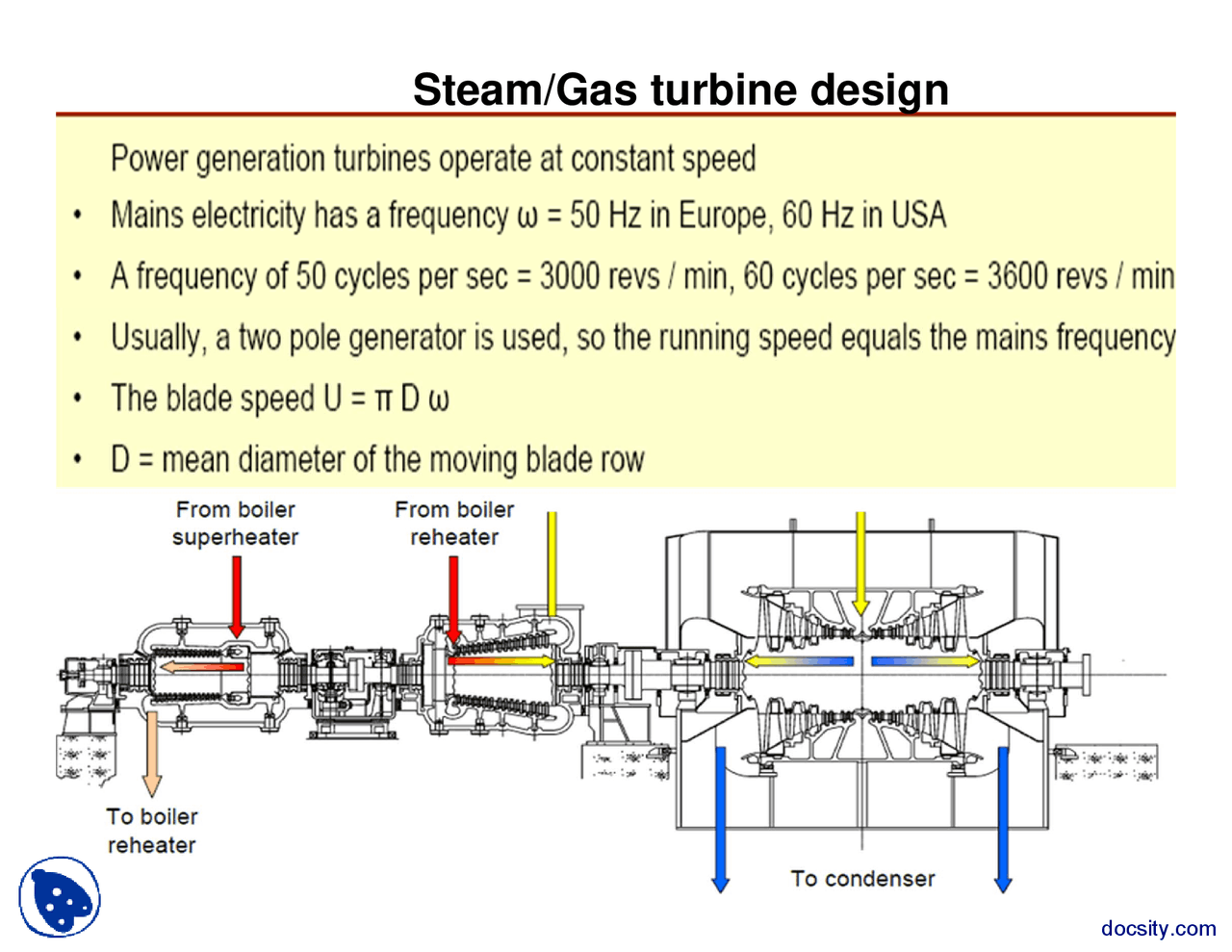 Steamgas Turbine Design Turbomecines Lecture Slides Docsity
