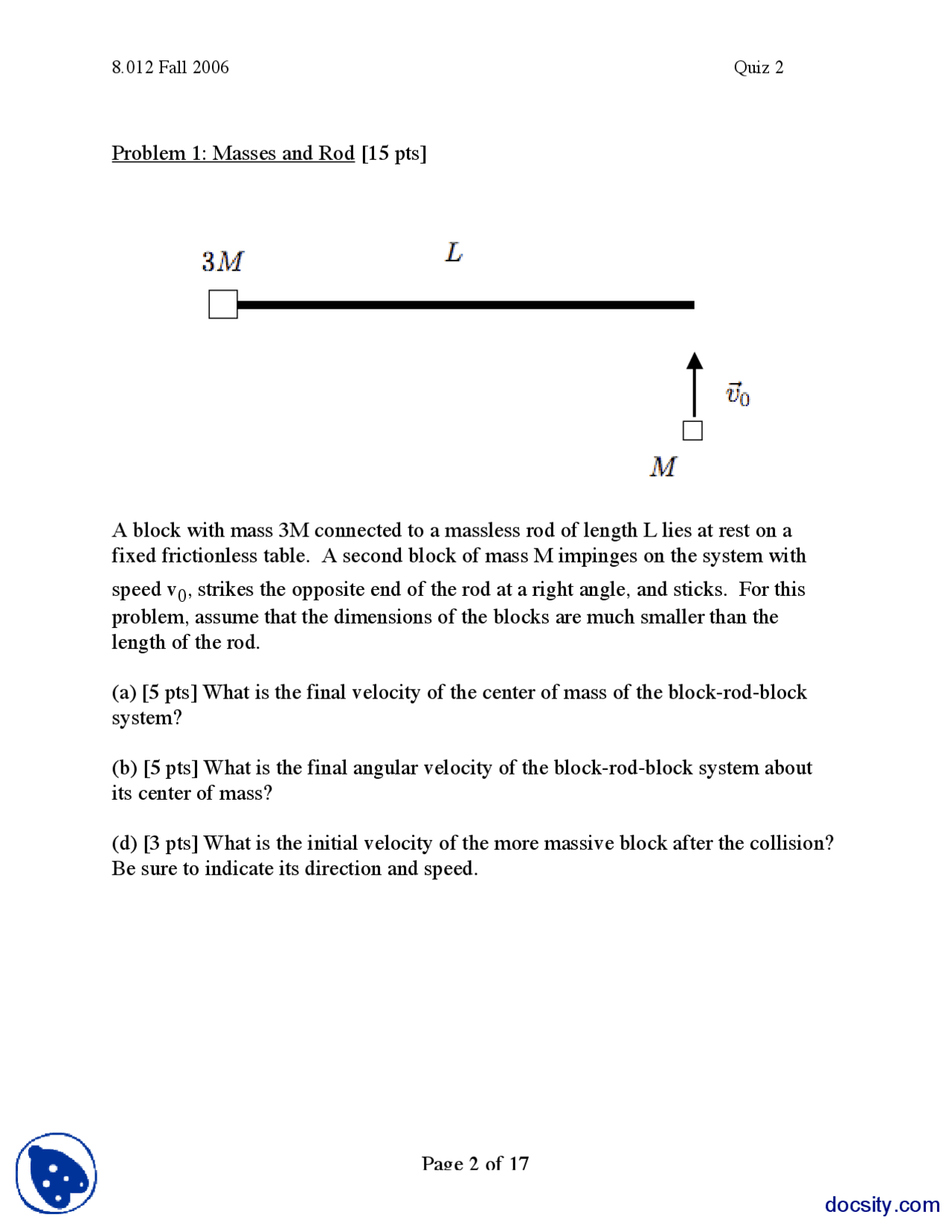 Solutions Ii Classical Physics Exam Solution Docsity