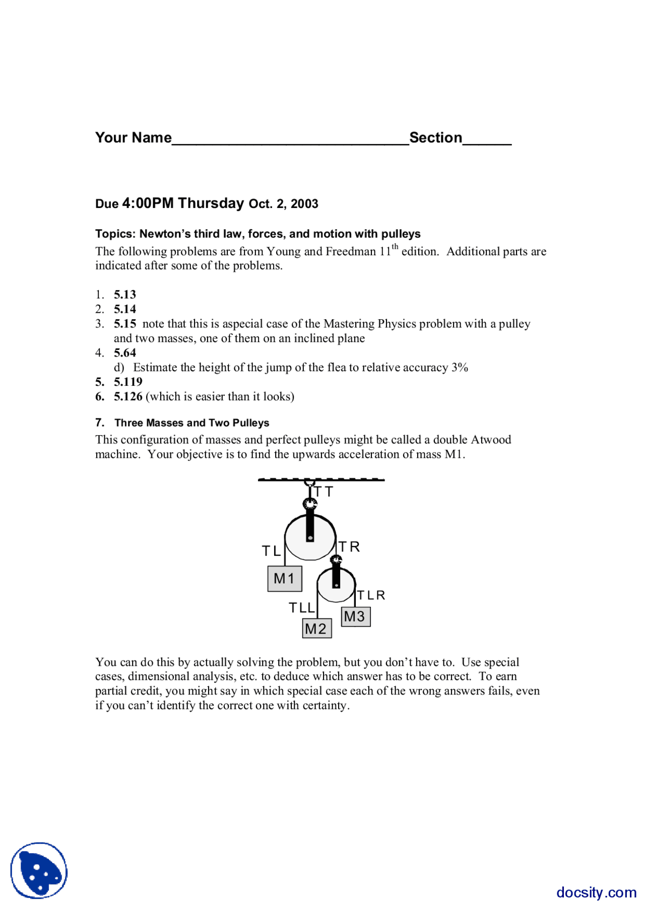 Newton’s Third Law Forces And Motion With Pulleys-Physics, Dynamics, Forces and Momentum ...