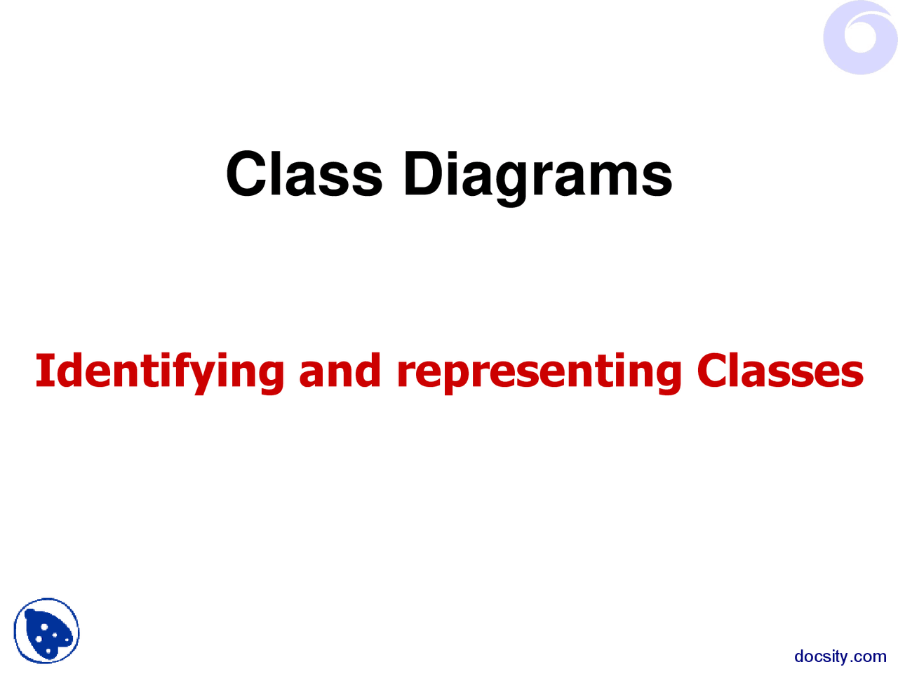 Identifying And Representing Classes Object Oriented Analysis And
