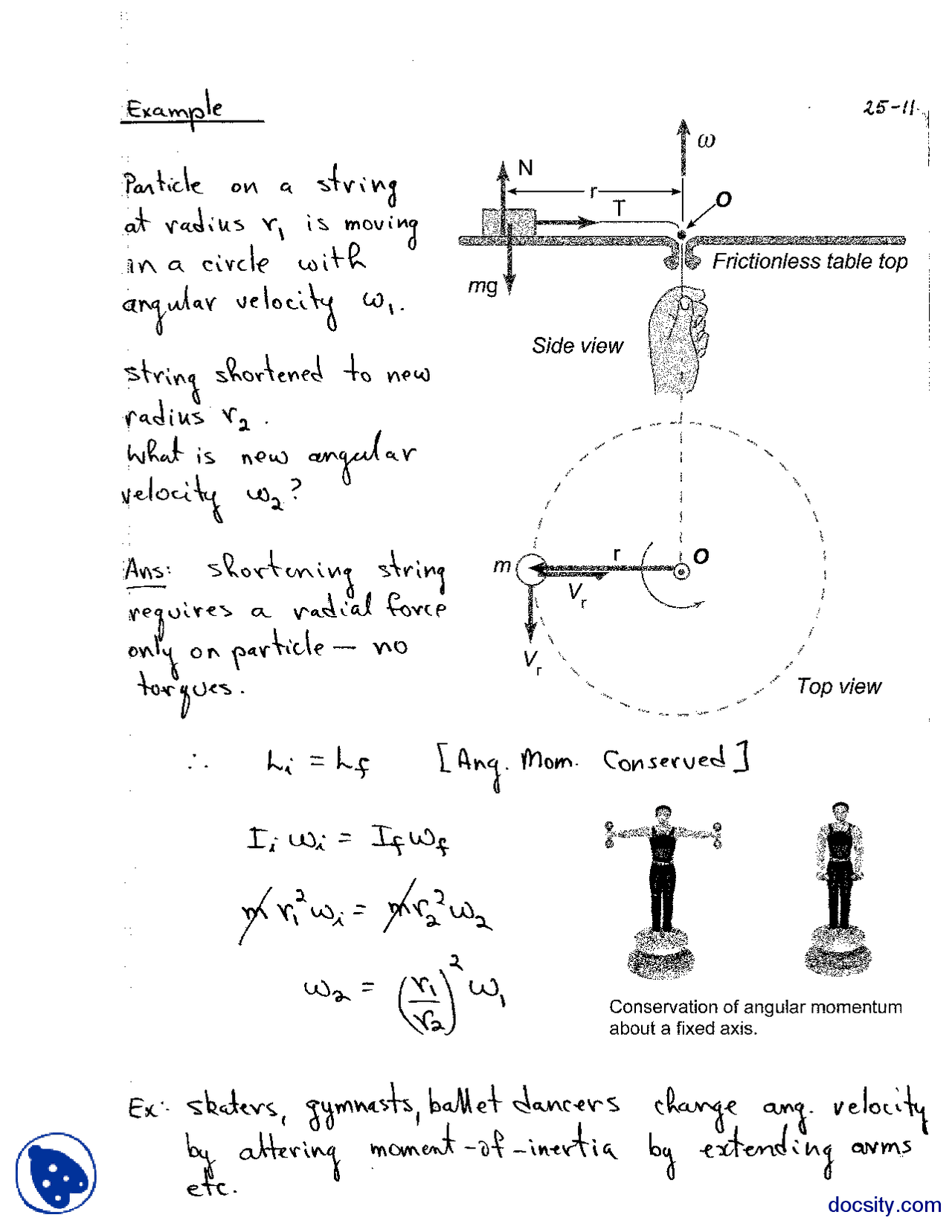 Example 2 Physics Lecture Notes Docsity
