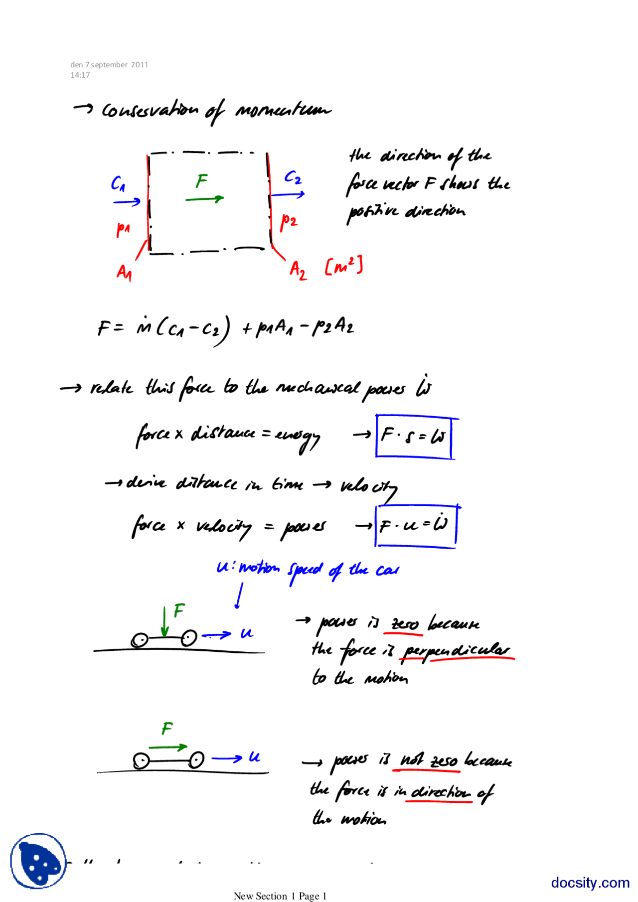 Conservation Of Momentum Classical Physics Lecture Notes Docsity