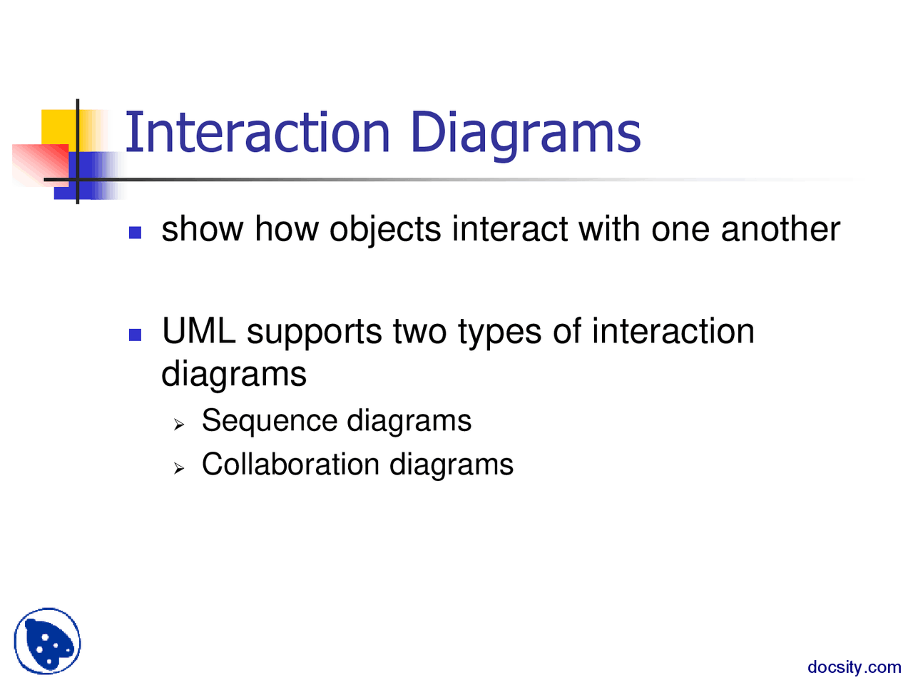 Interaction Diagrams 2 Object Oriented Analysis And Design Lecture