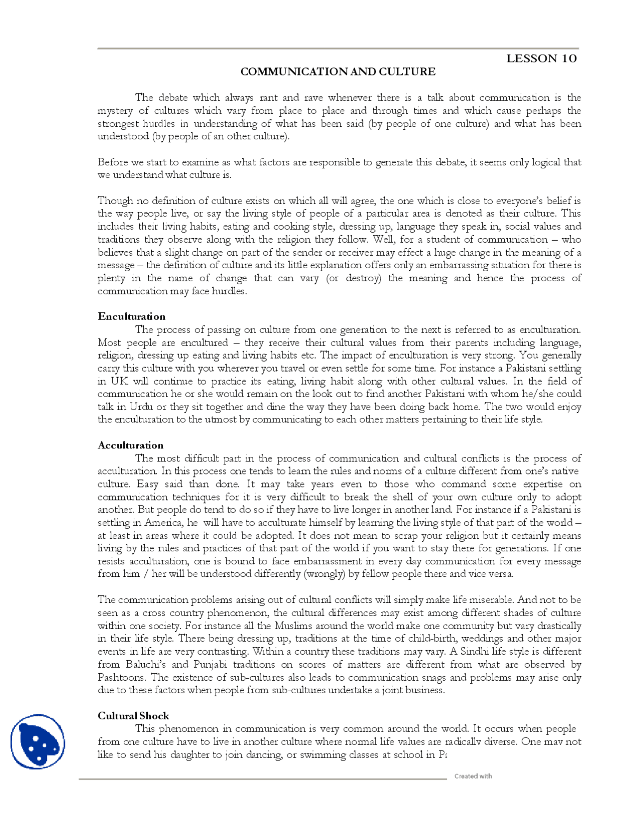 Communication And Culture Introduction To Mass Communication Lecture