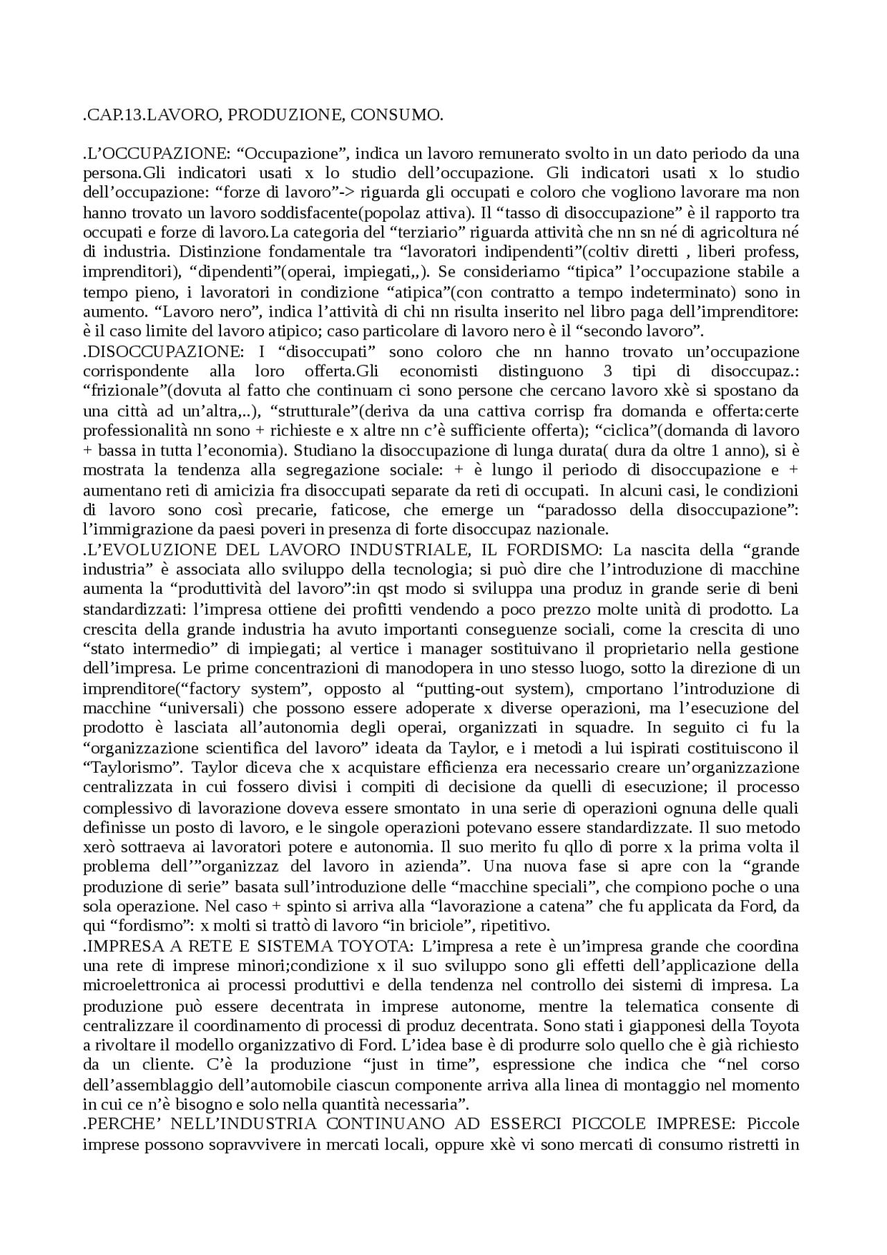 Riassunto Di Sociologia Generale Parte 7 Docsity