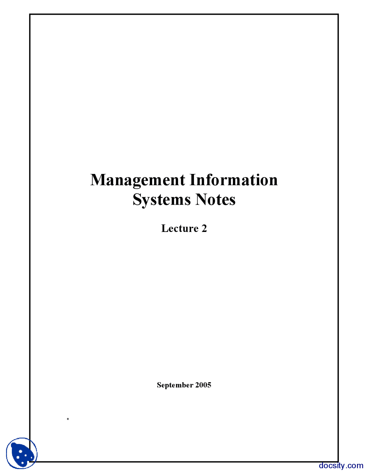 Computer Based Information Systems Management Information System
