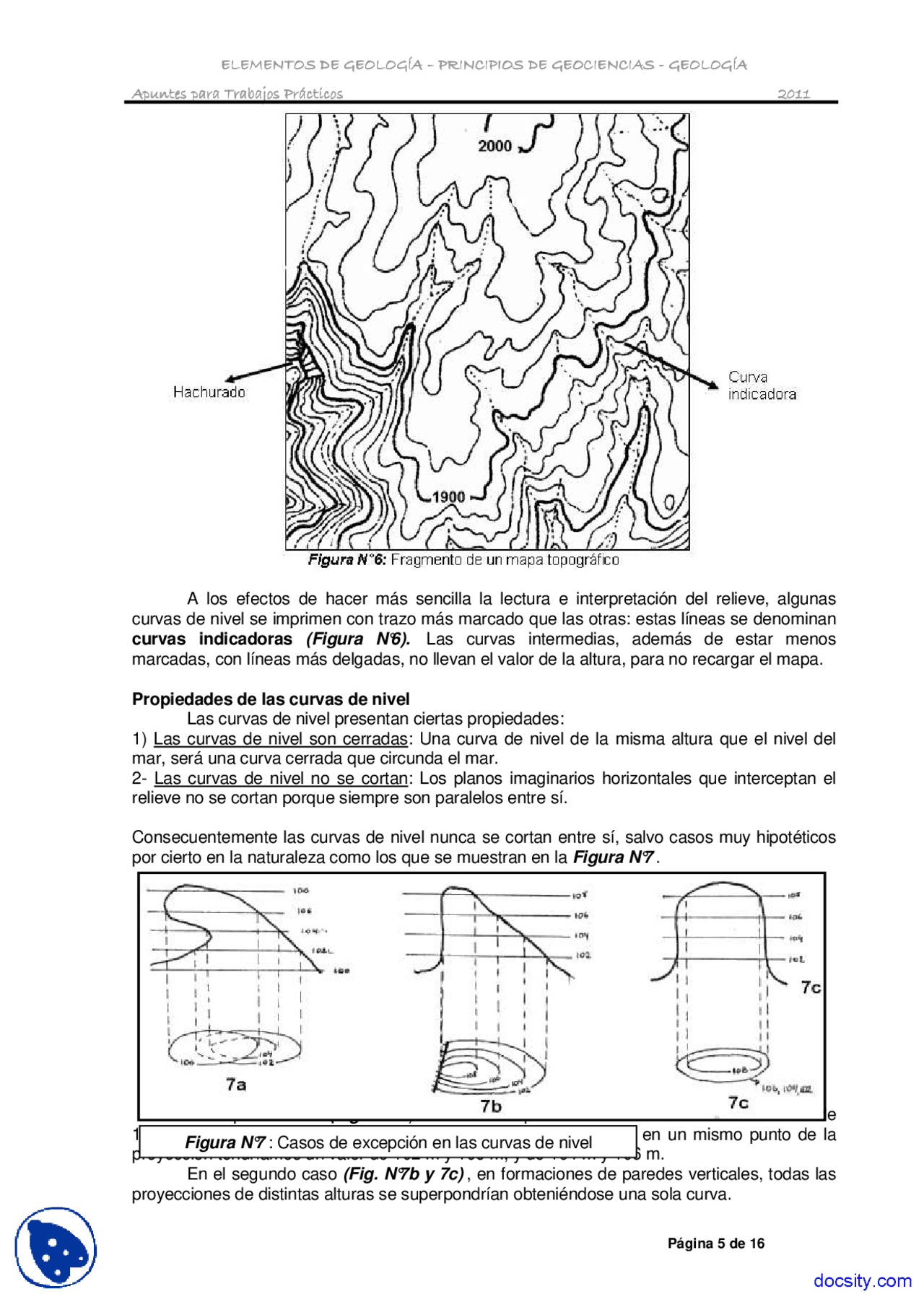 Mapa Topográfico Apuntes Topografía Parte 3 Docsity