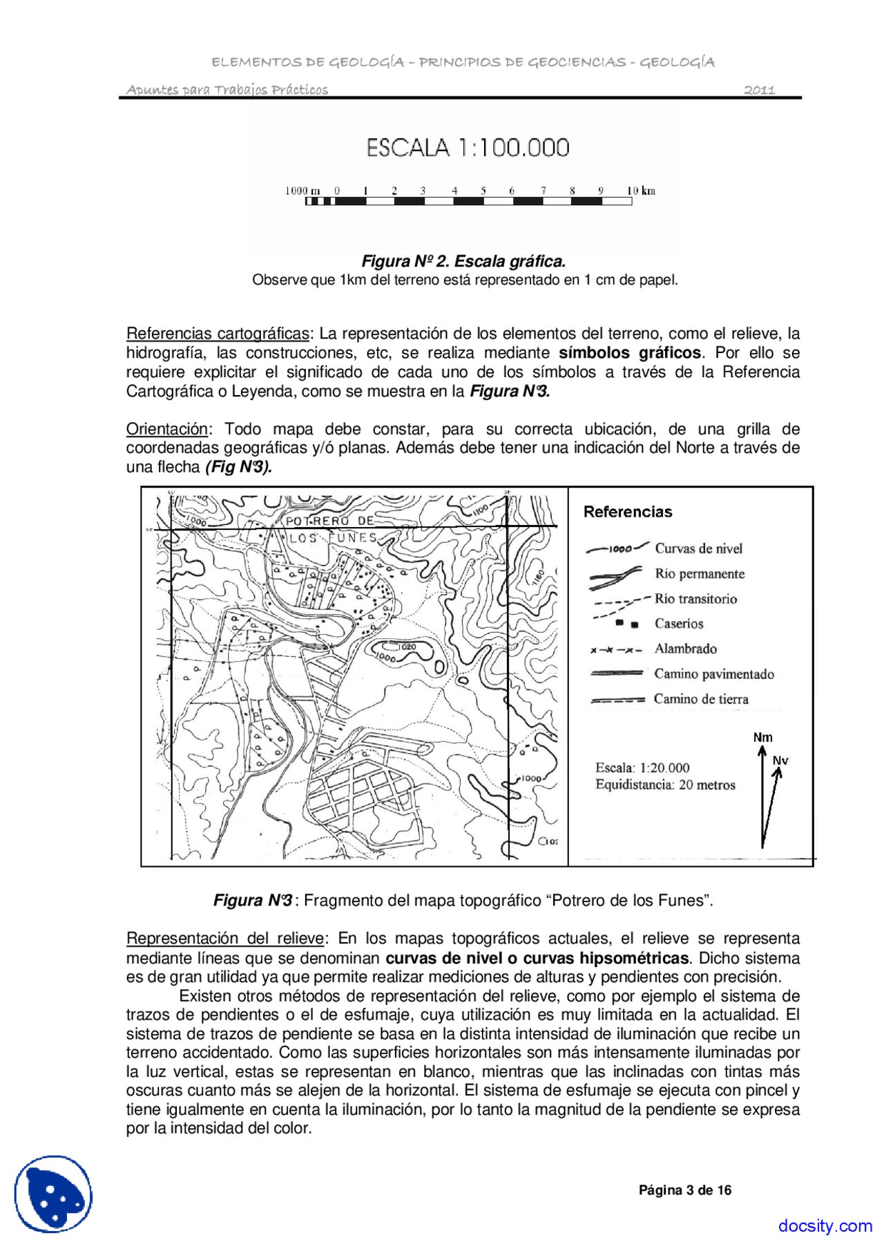 Mapa Topográfico Apuntes Topografía Parte 2 Docsity