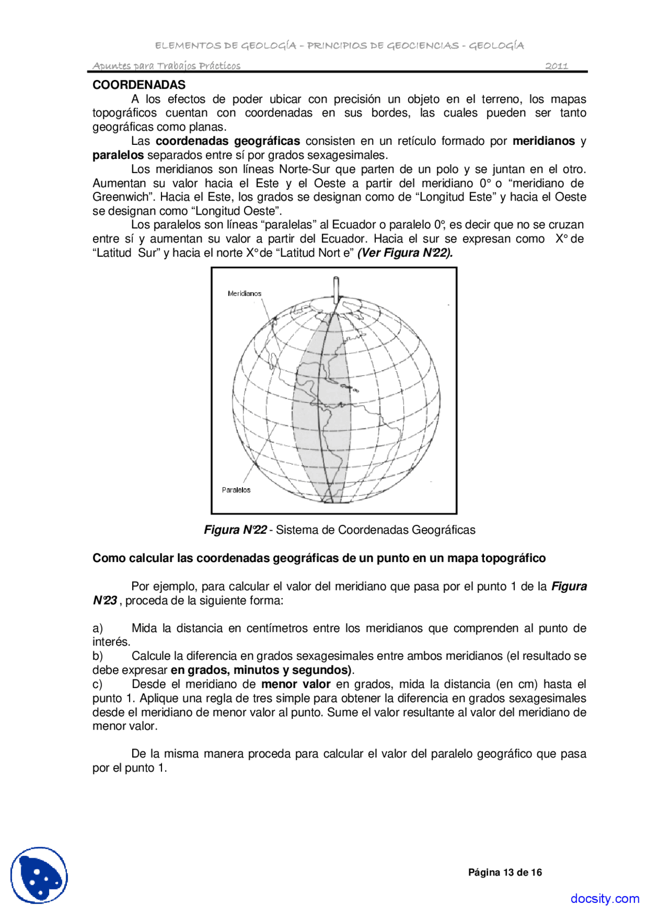 Mapa Topográfico Apuntes Topografía Parte 7 Docsity