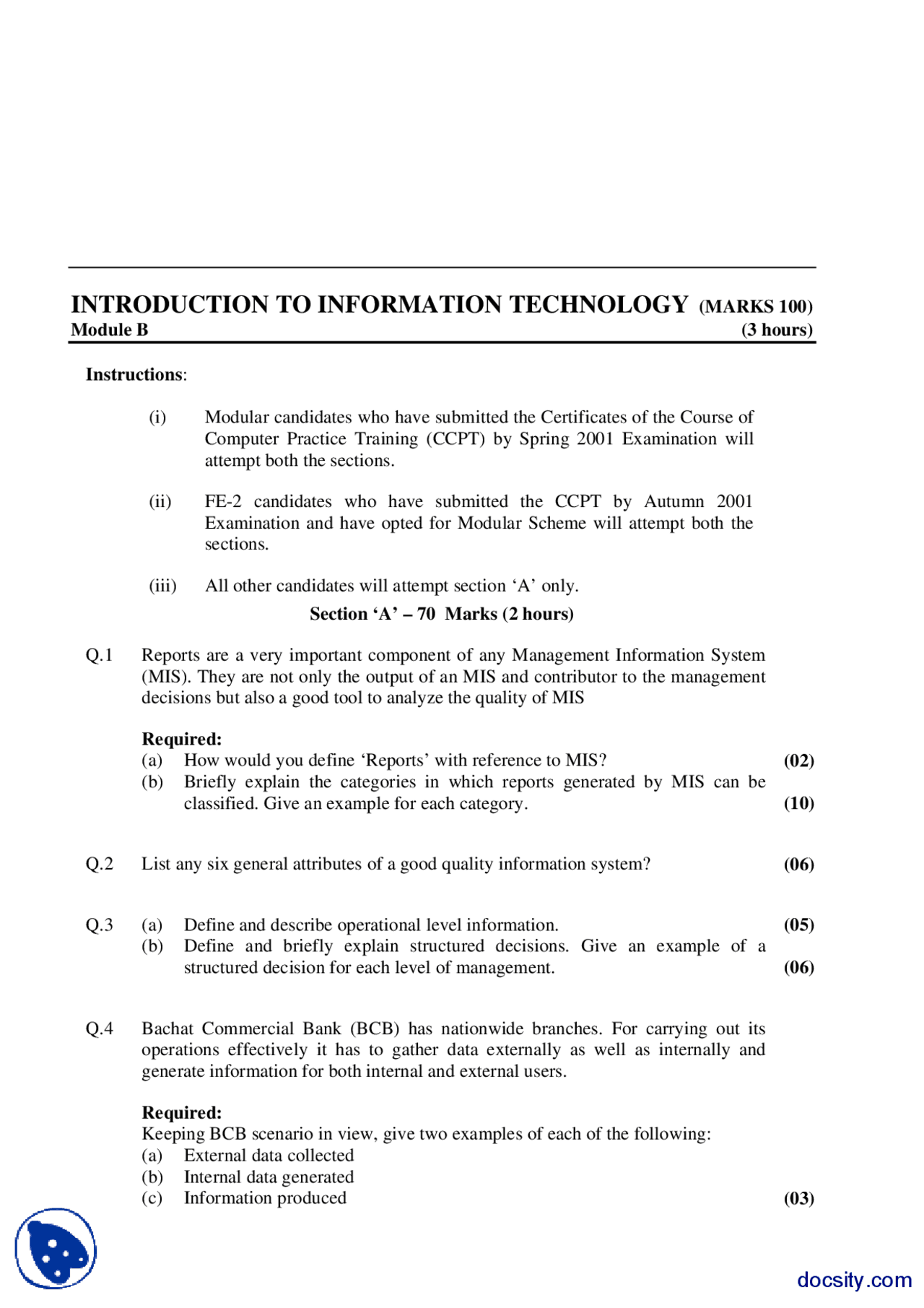 Good Quality Information System-Introduction to Information Technology ...