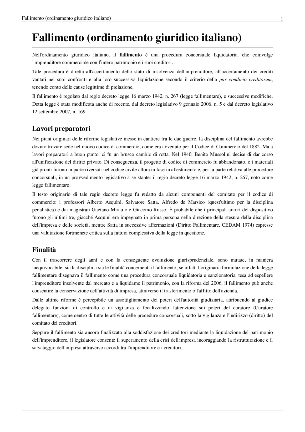 Il Fallimento Appunti Di Diritto Privato Docsity