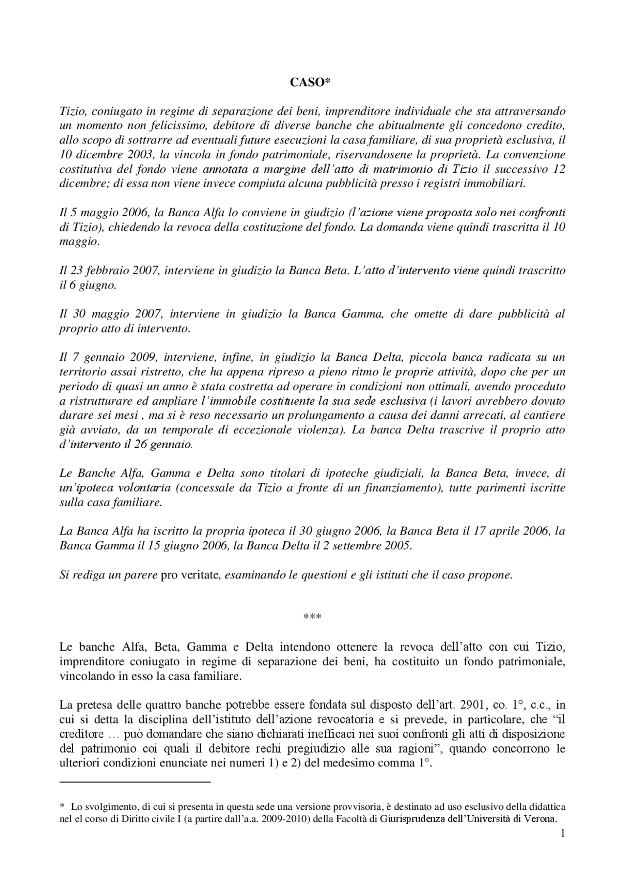 Il Caso Delle Banche Appunti Di Diritto Civile Docsity