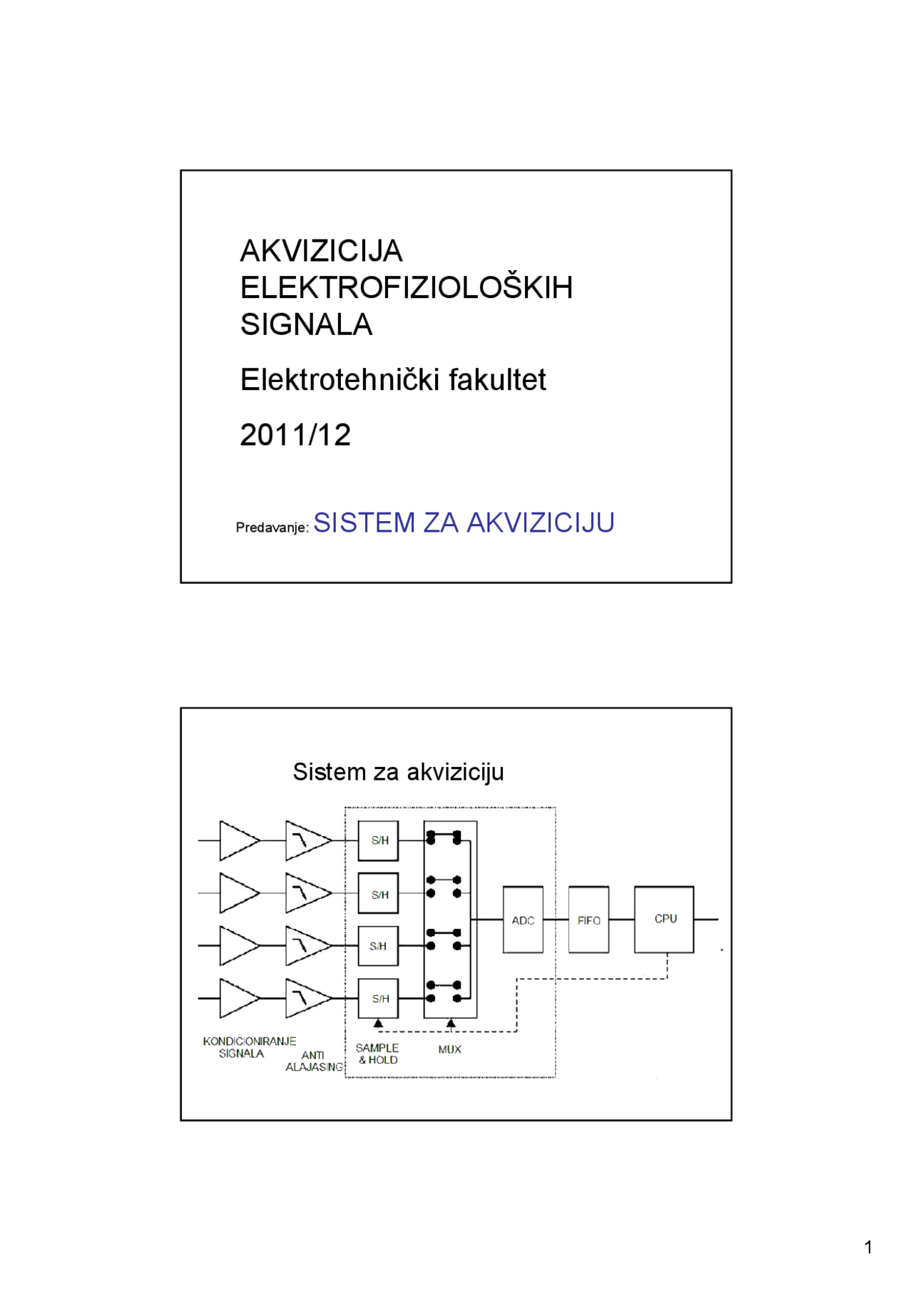 Kondicioniranje Akvizicija Elektrofizioloskih Signala Skripta