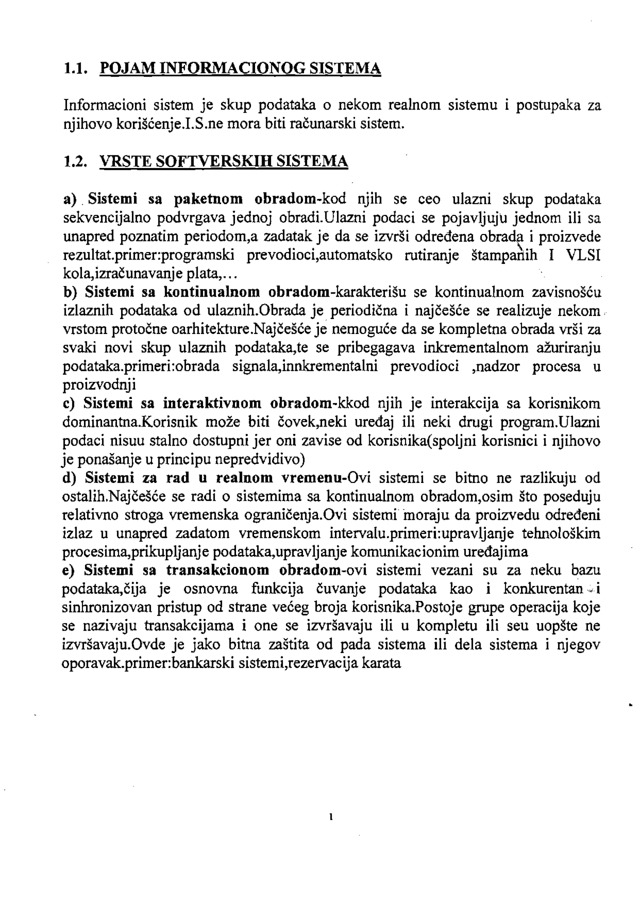 Informacioni Sistemi Skripta Elektrotehnicki Fakultet Part1 Rezime