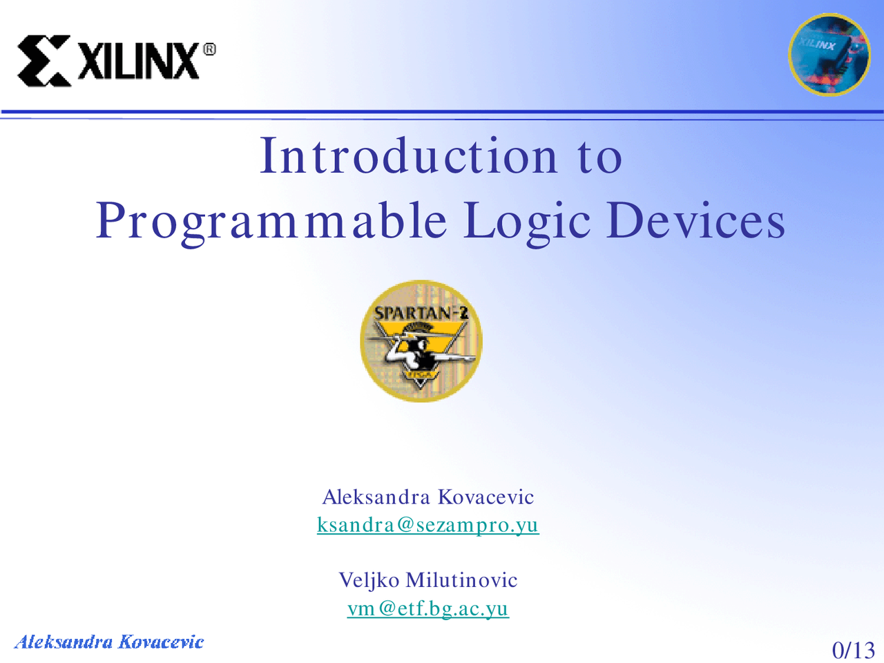 Intro To Plds Kovacevic Slajdovi Racunarski Vlsi Sistemi Racunarska