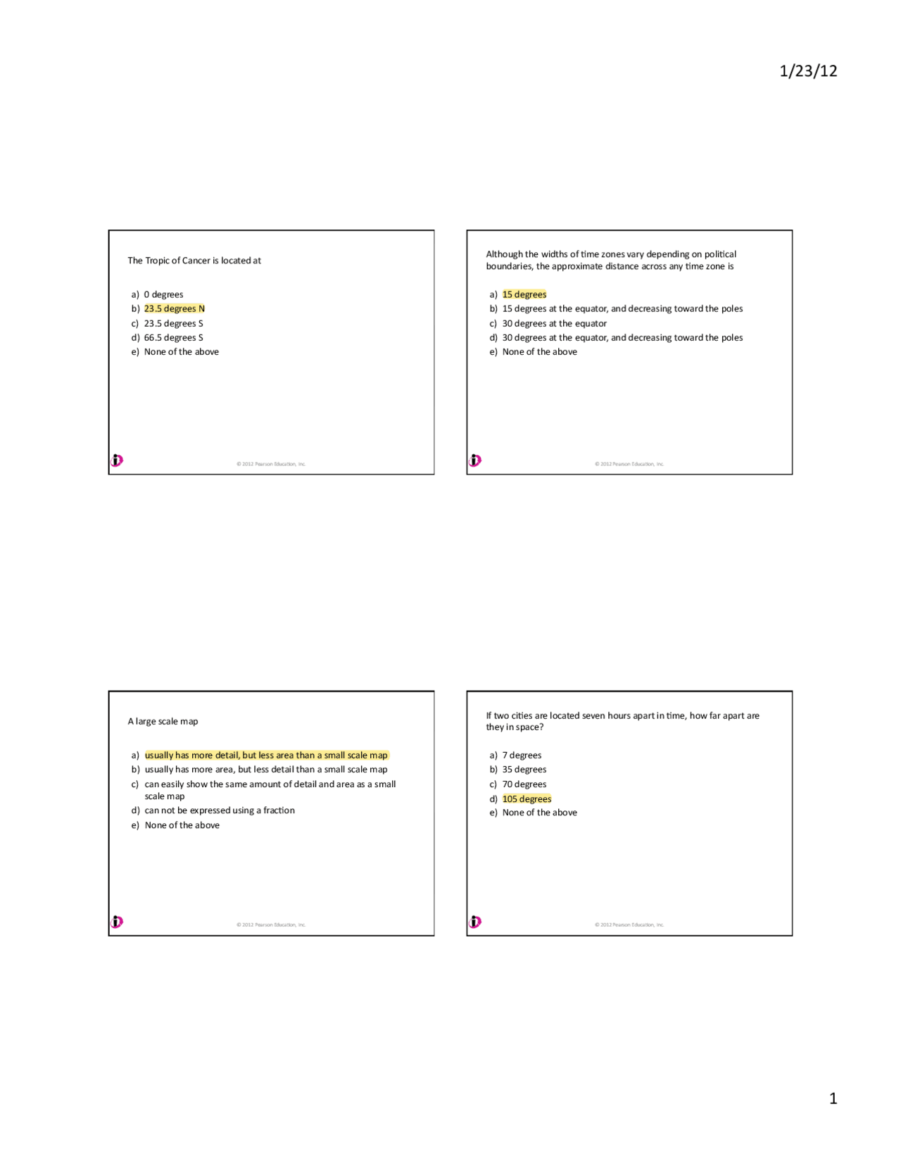 Test 1 Study Guide - Introduction to Physical Geography | GEOG 1111 ...