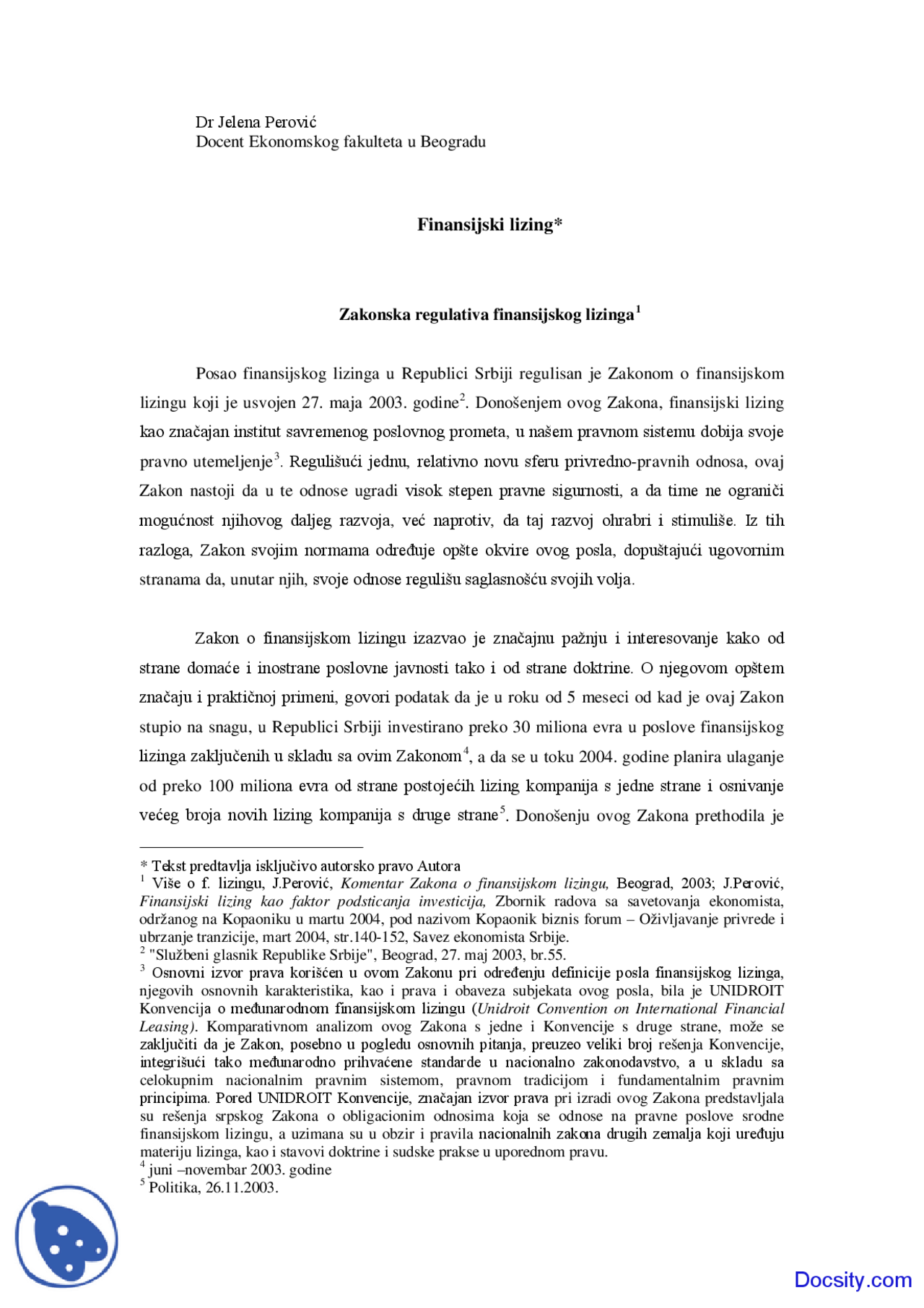 Medjunarodno Privredno Pravo Lizing Skripta Medjunarodno Privredno