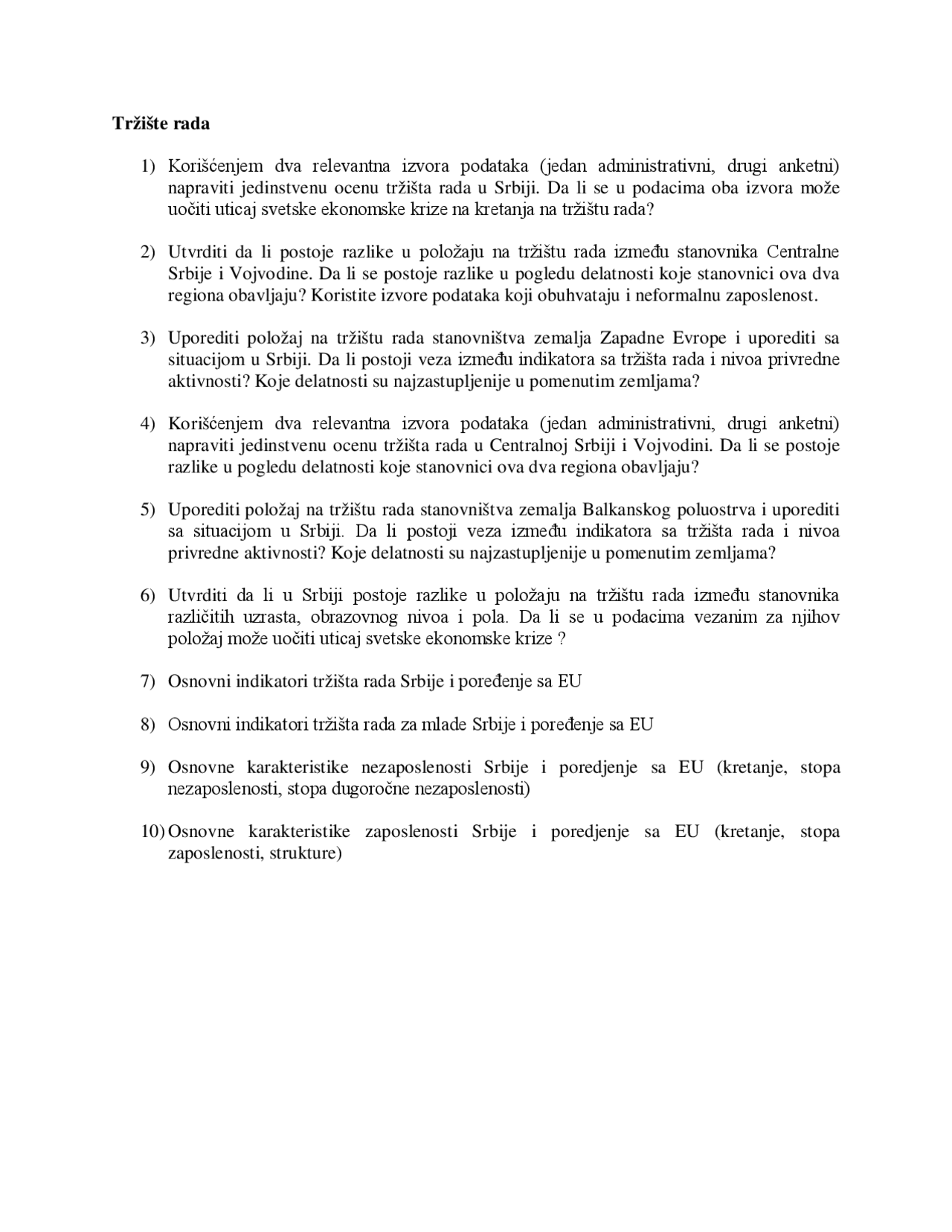 Teme prezentacije4-Vezbe-Ekonomska statistika-Ekonomski fakultet | Vežbe' predlog Ekonomska ...