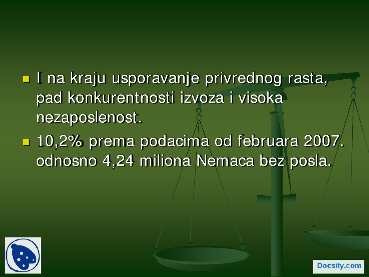 Privredni Sistem Nemacke Slajdovi Savremeni Privredni Sistemi Ekonomski