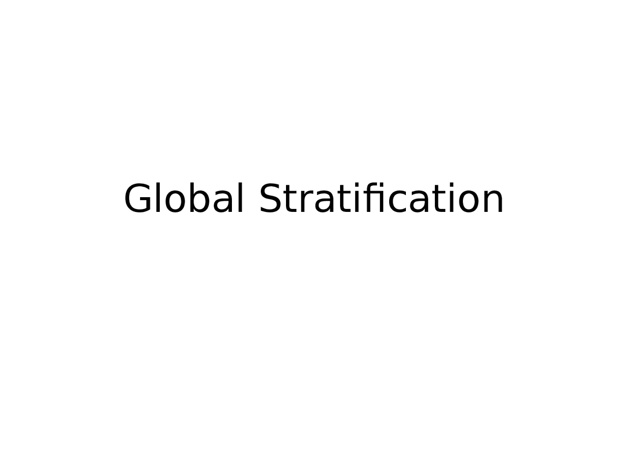 Analyzing Global Income Distribution, Poverty, and Stratification ...