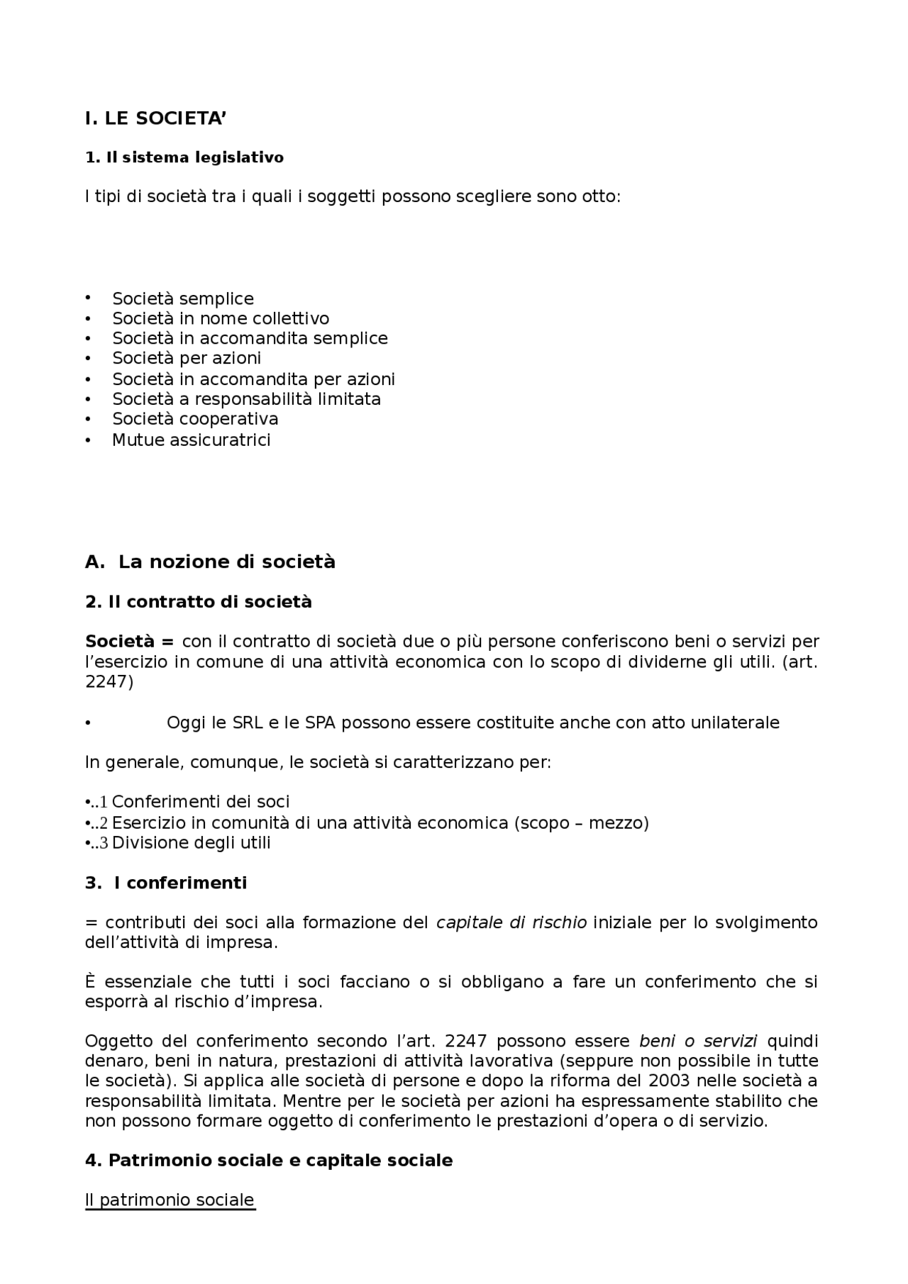 Riassunto Libro 2 Le Società Docsity