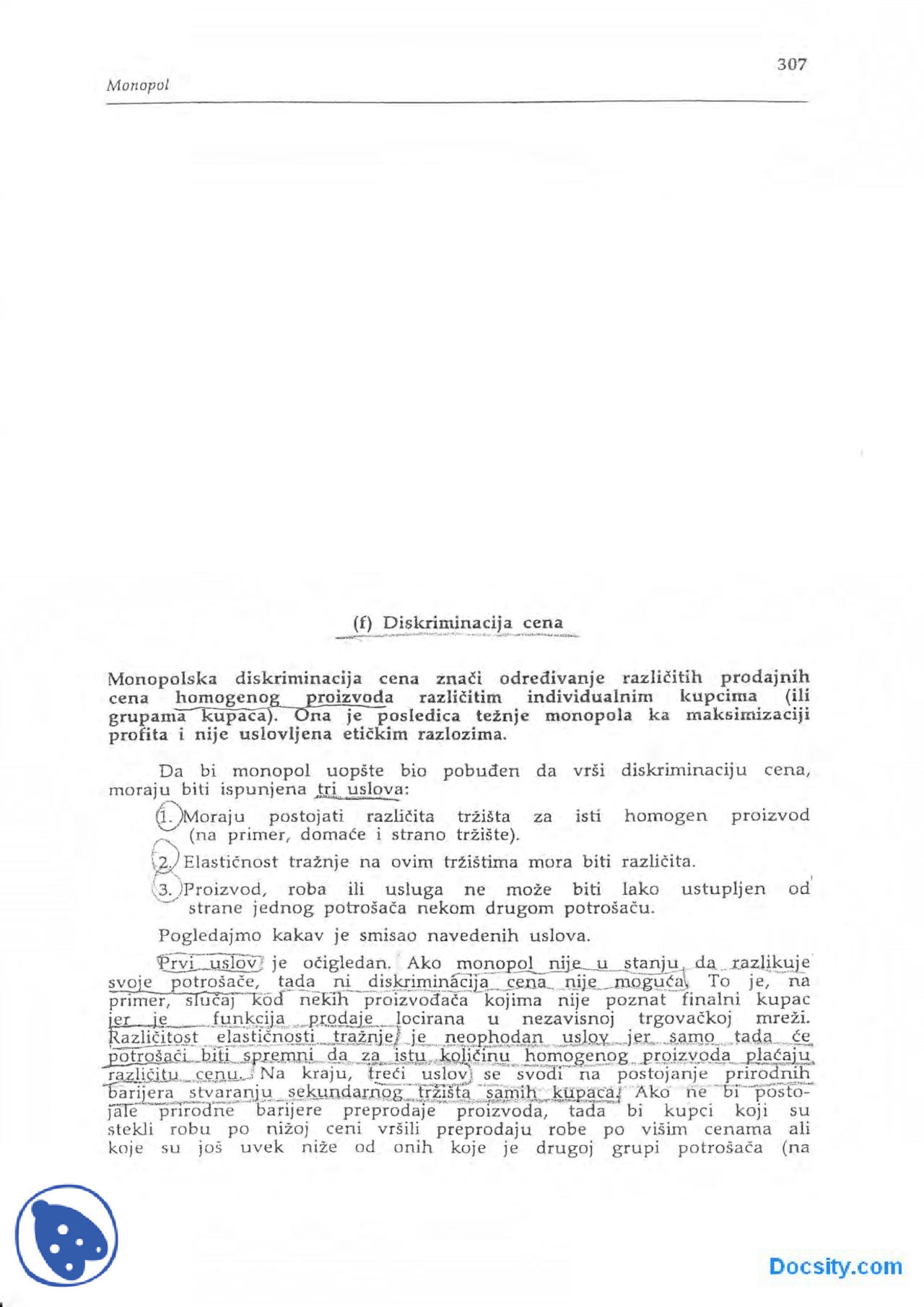 Diskriminacija cena (1. deo)-Skripta-Teorija cena-Ekonomski fakultet | Rezime' predlog Ekonomija ...