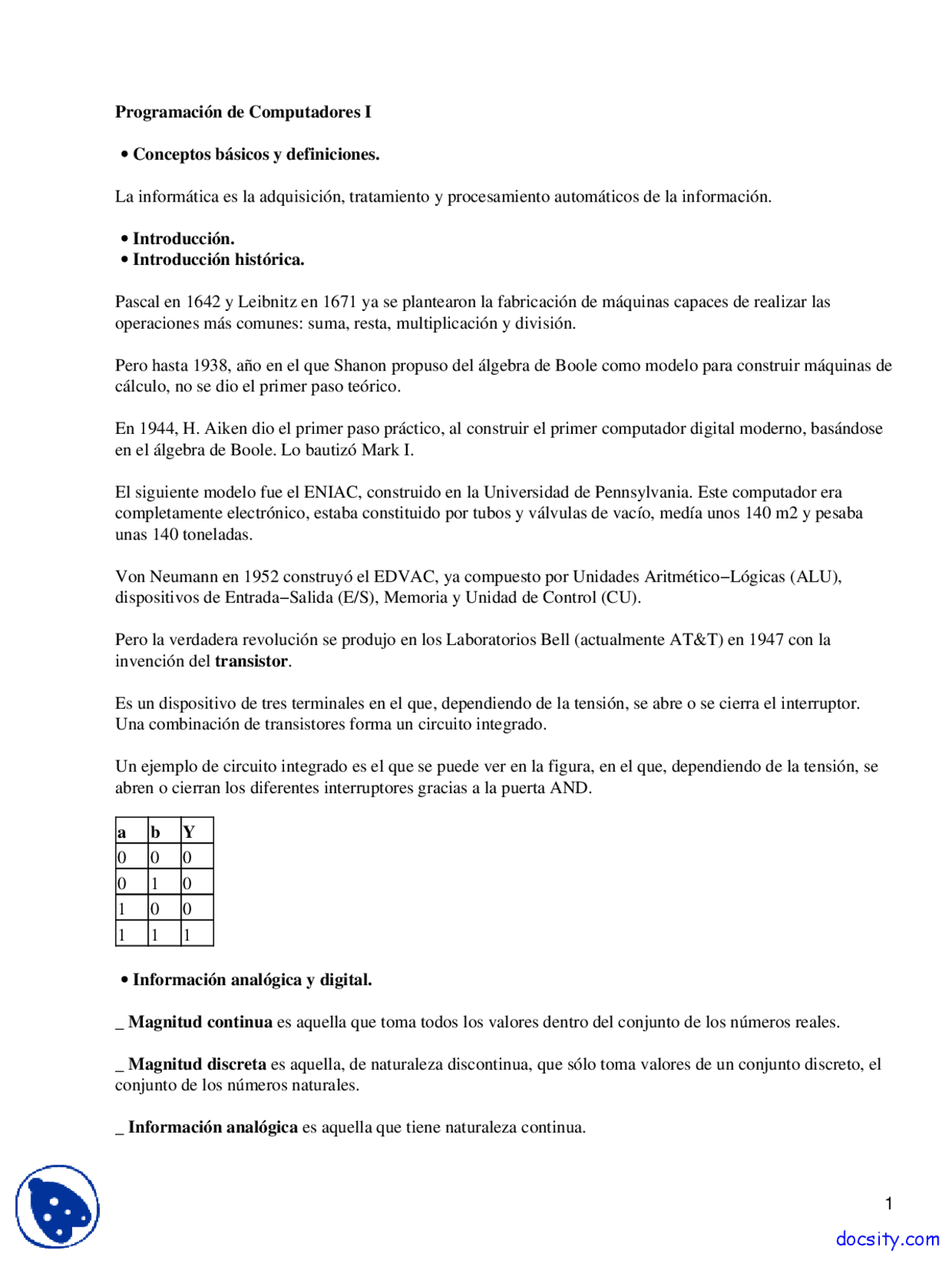 Programación De Computadores Apuntes Estructura Y Tecnología De