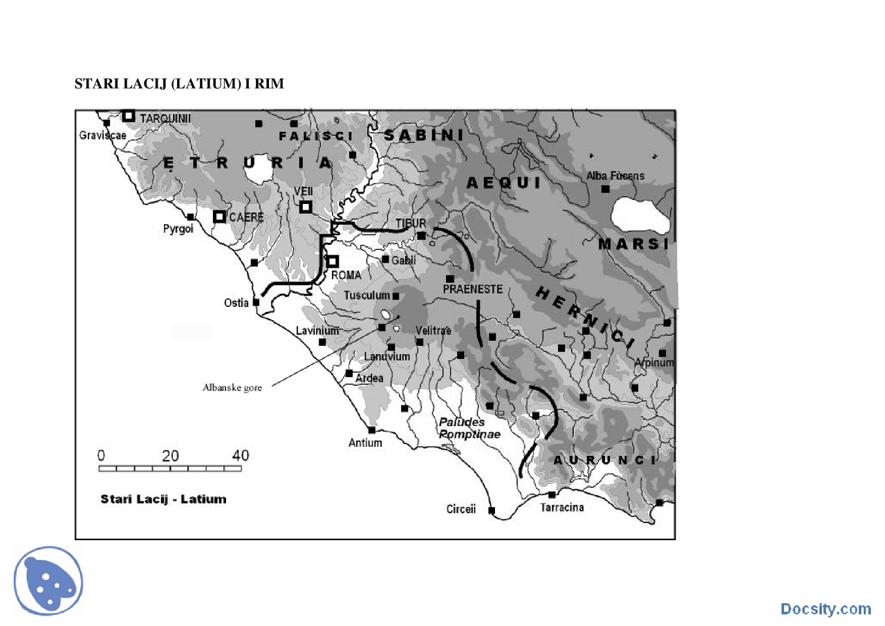 Stari Lacij (Latium) i Rim-Seme-Istorija starog Rima-Filozofski ...