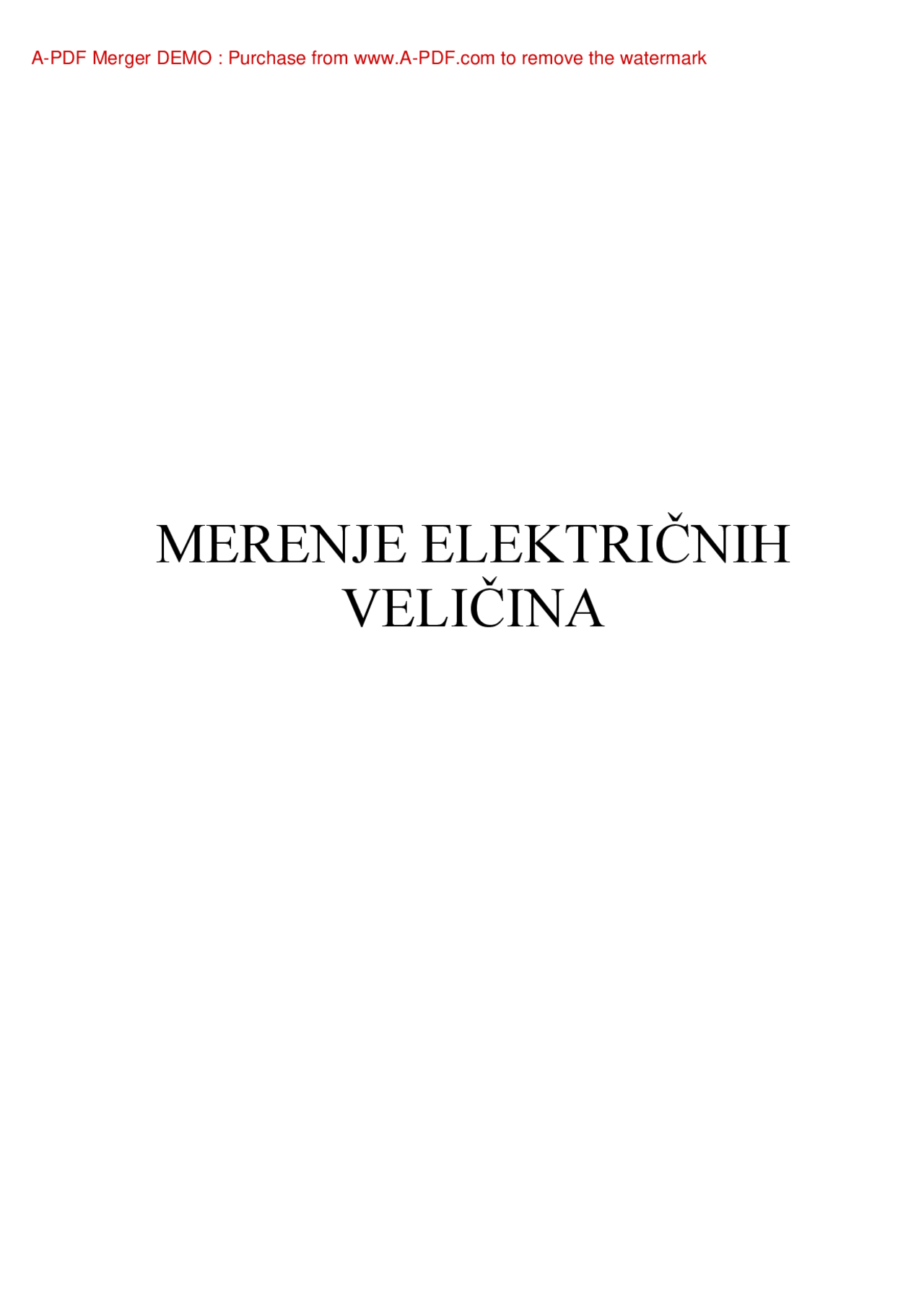 Ispitivanje elektricnih masina i merenja velicina | Rezime' predlog Električne mašine - Docsity