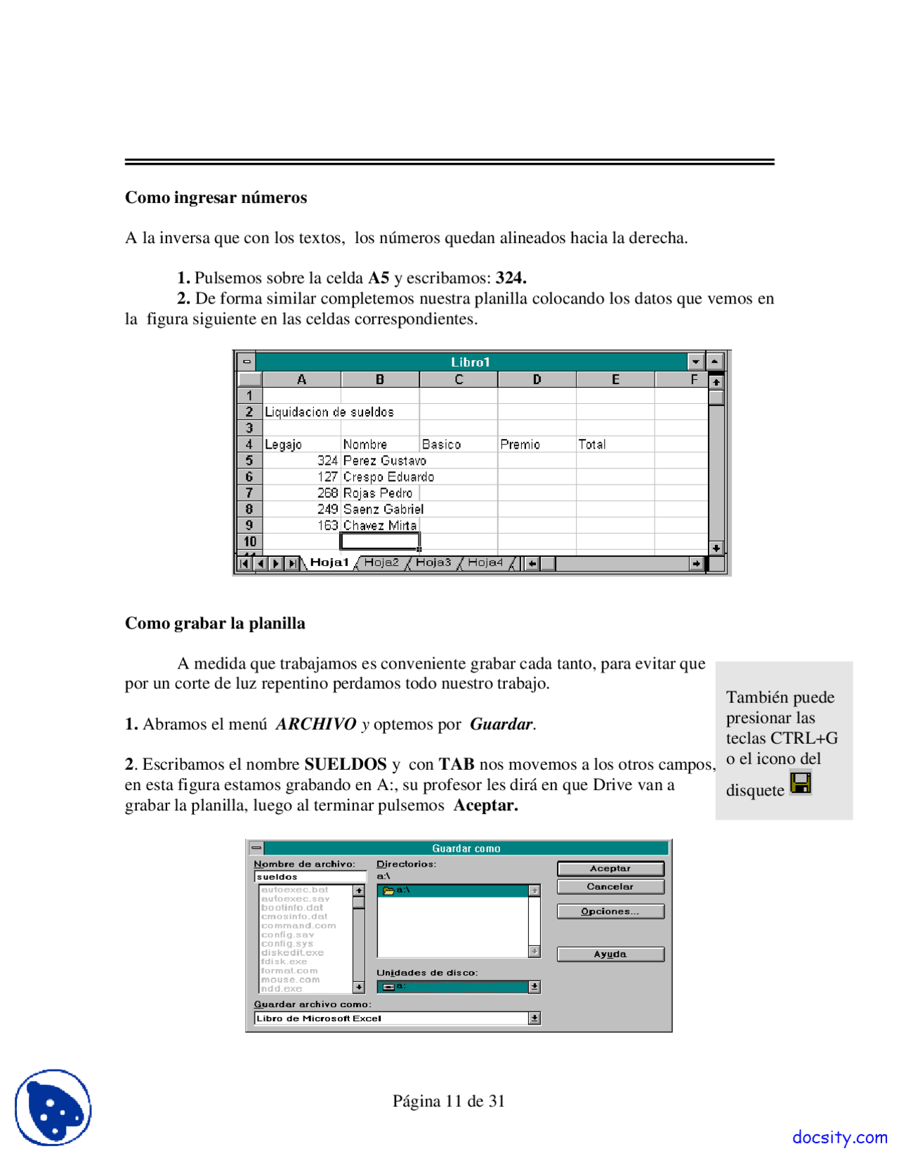 Excel 97 Apuntes Ciencia Tecnología Y Sociedad Parte 2 Docsity