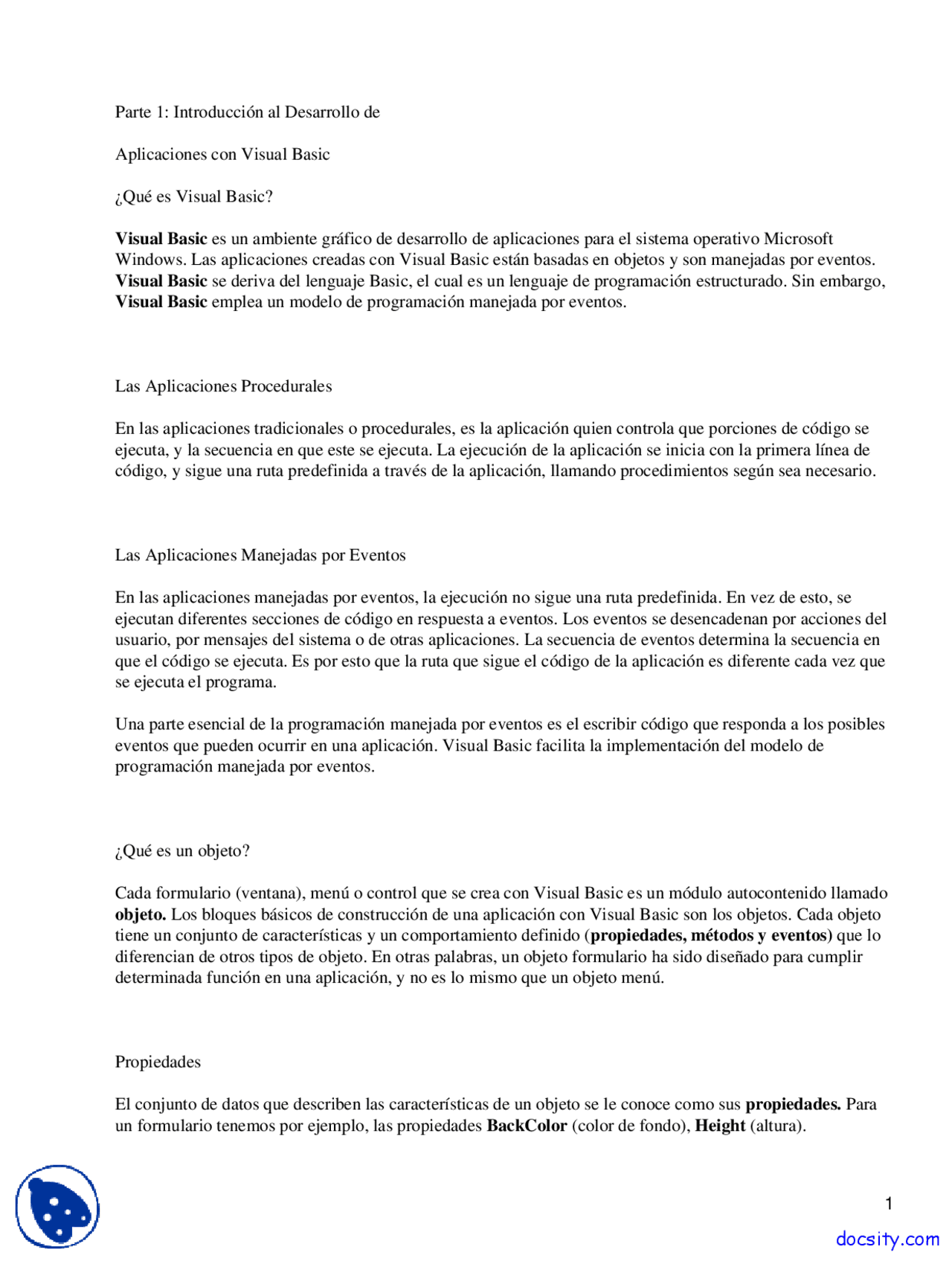 Desarrollo De Aplicaciones En Visual Basic Apuntes Tecnología De La